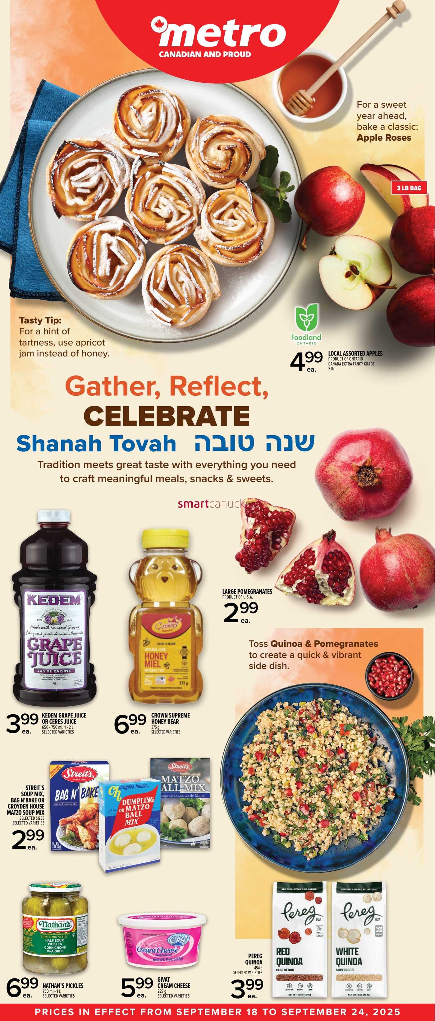 Metro (ON) Rosh Hashanah Flyer September 18 to 24