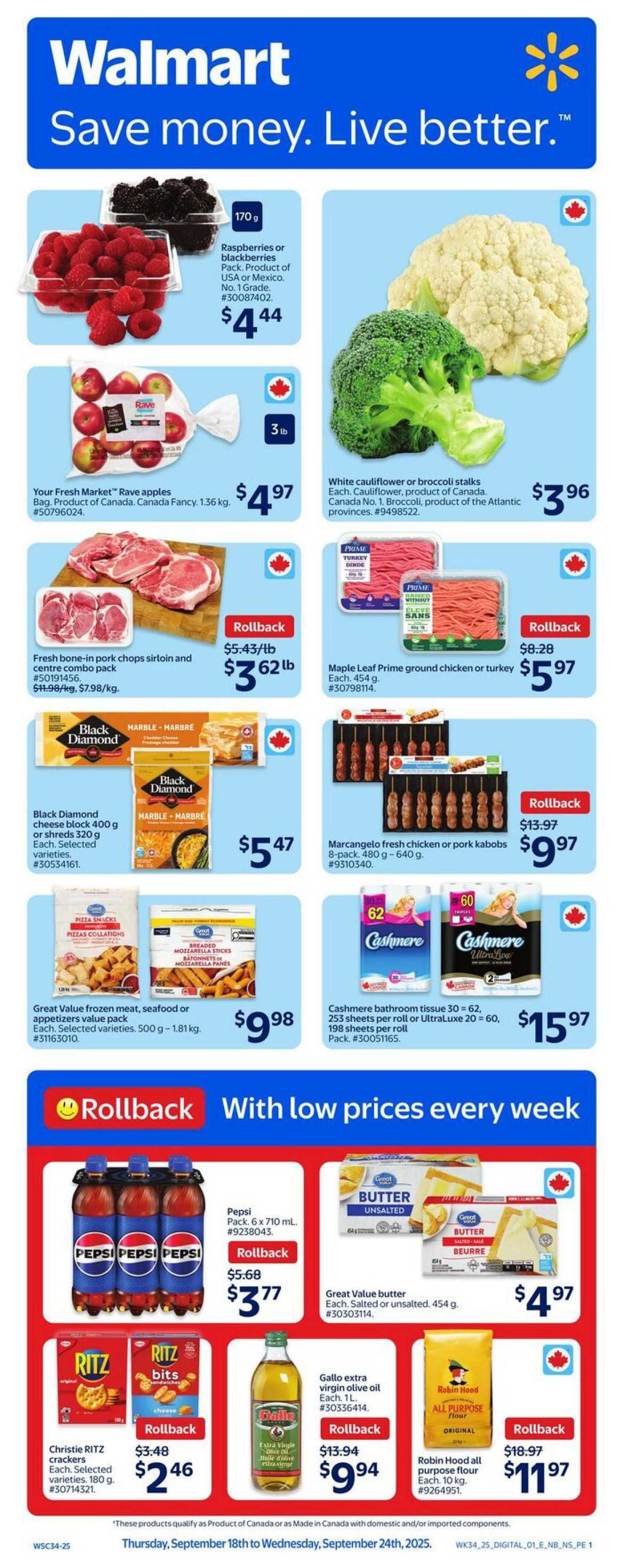 Walmart (Atlantic) Flyer September 18 to 24