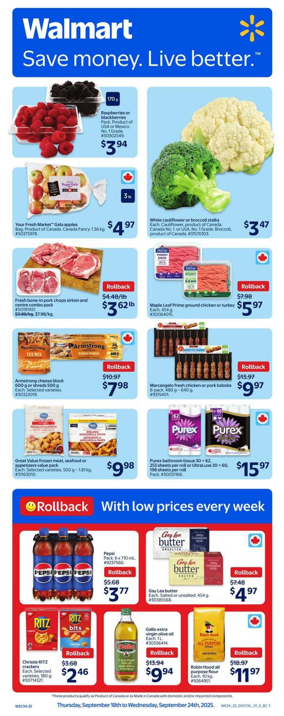Walmart (West) Flyer September 18 to 24