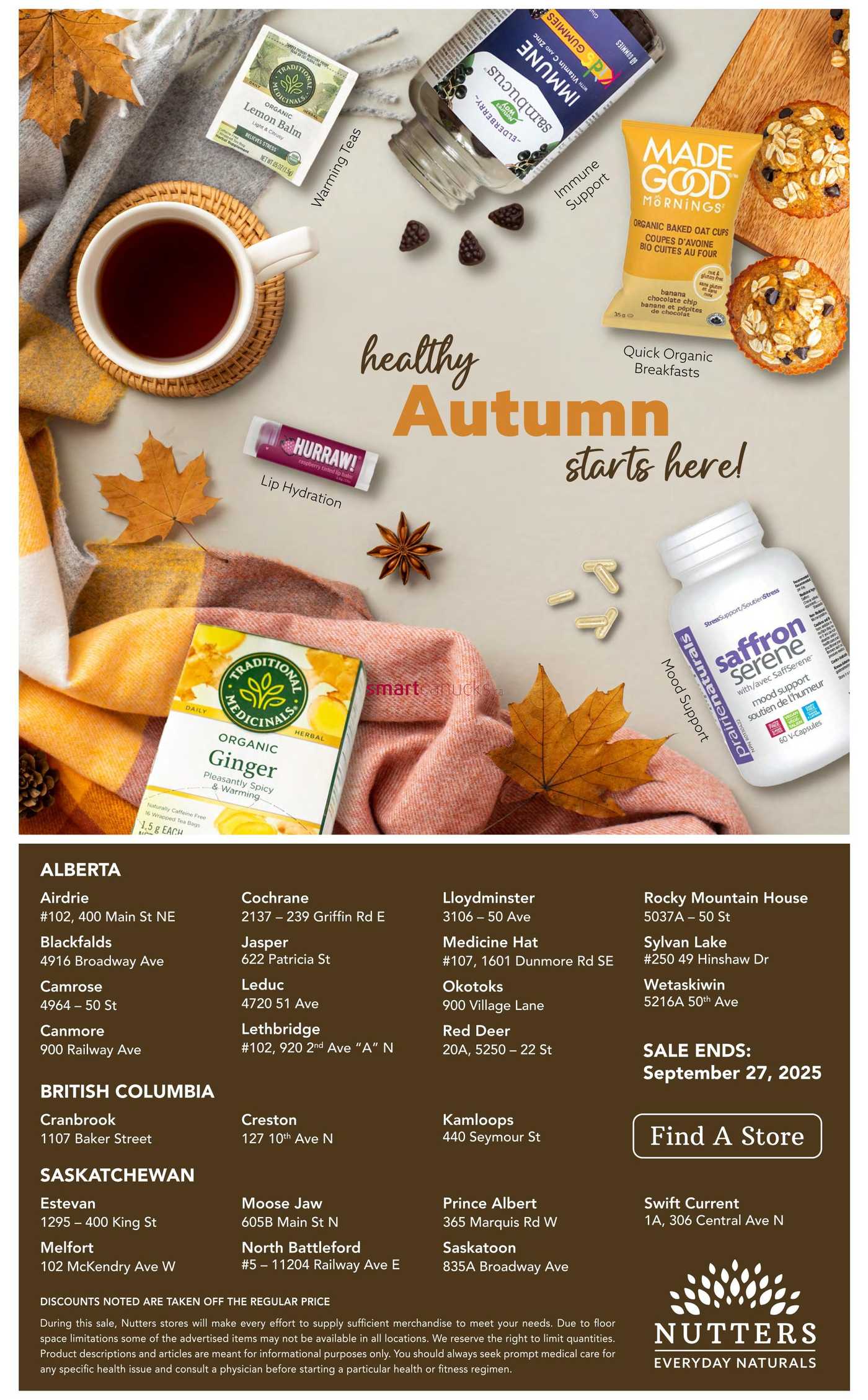 Nutters Everyday Naturals Flyer September 18 to 27