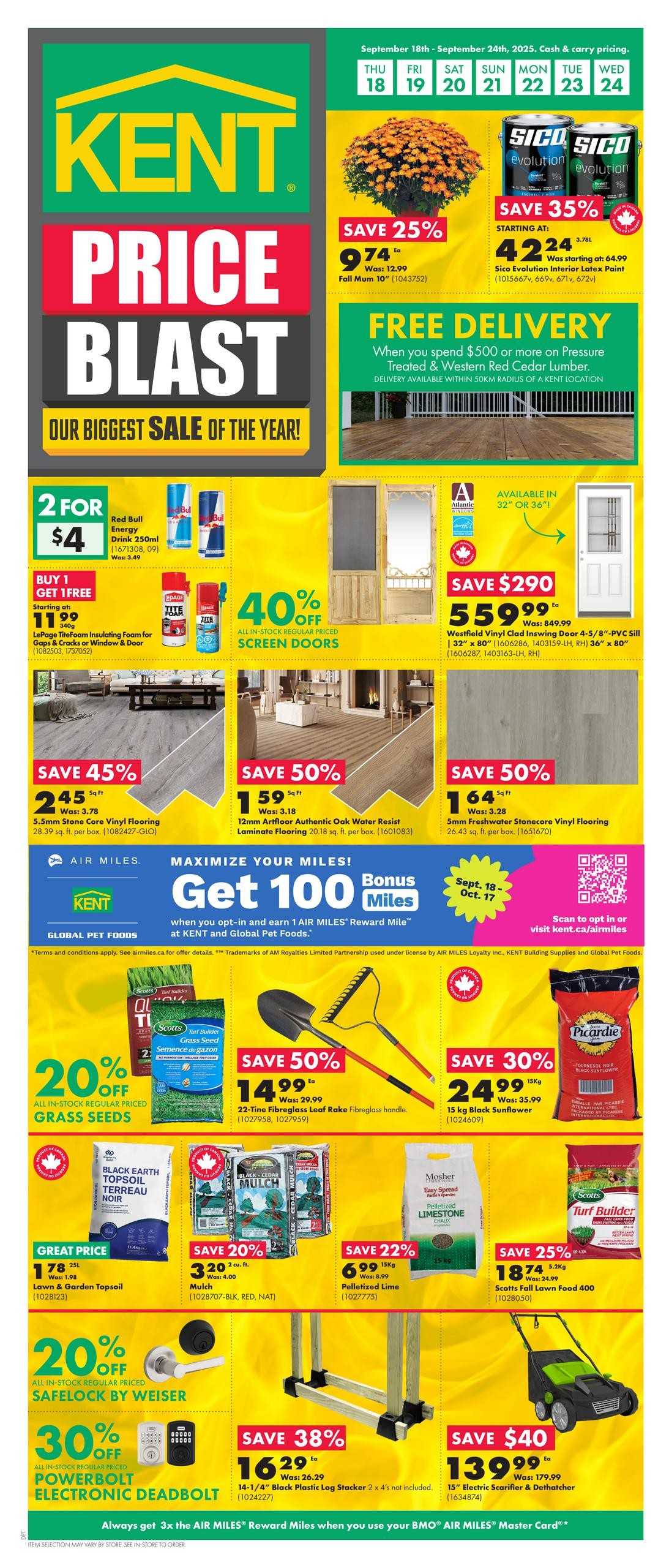 Kent Building Supplies Flyer September 18 to 24