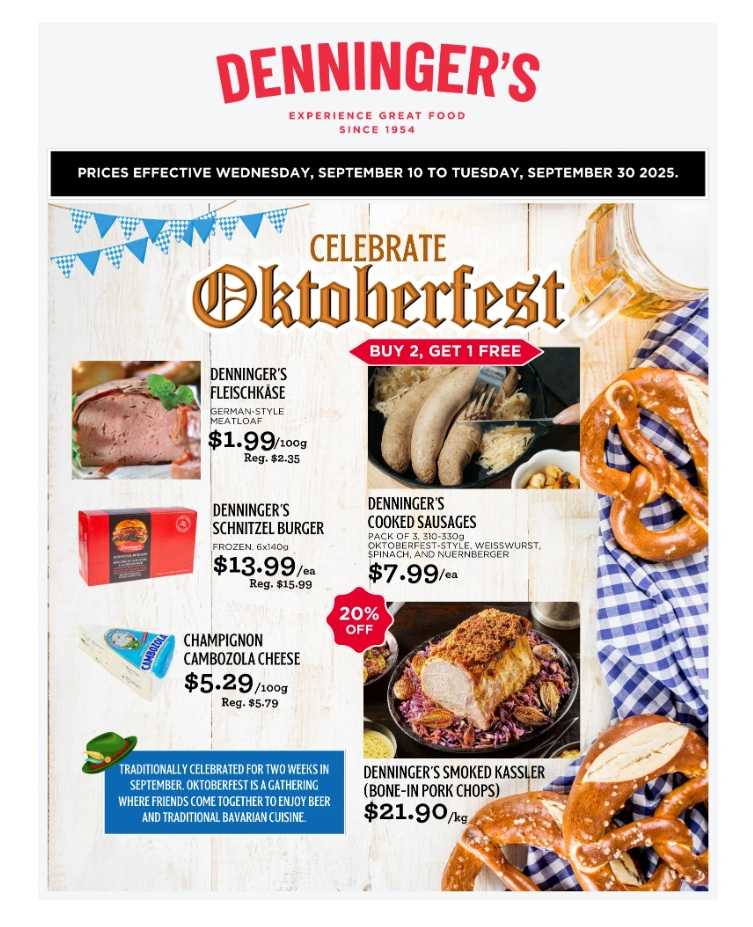 Denninger's Monthly Flyer September 10 to 30