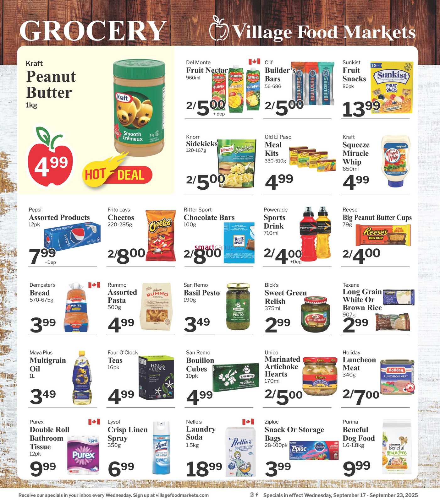 Village Food Markets Flyer September 17 to 23