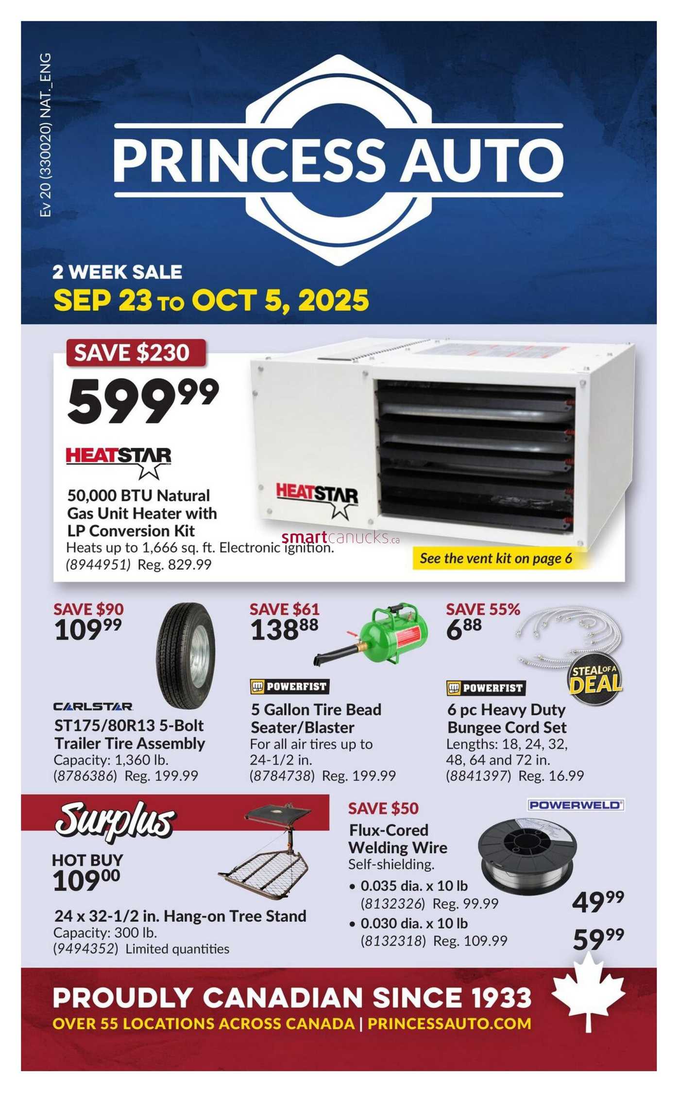 Princess Auto Flyer September 23 to October 5