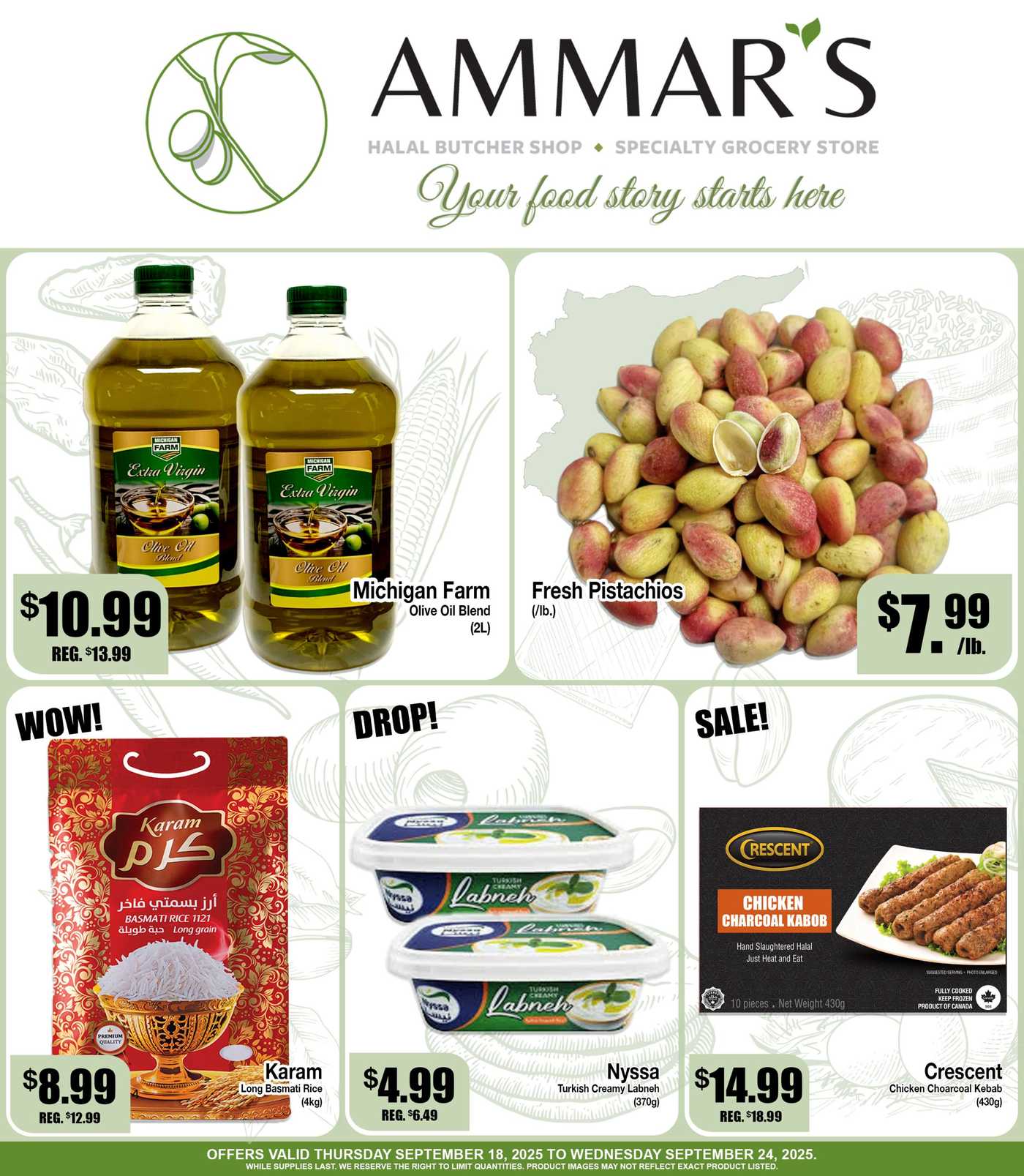 Ammar's Halal Meats Flyer September 18 to 24