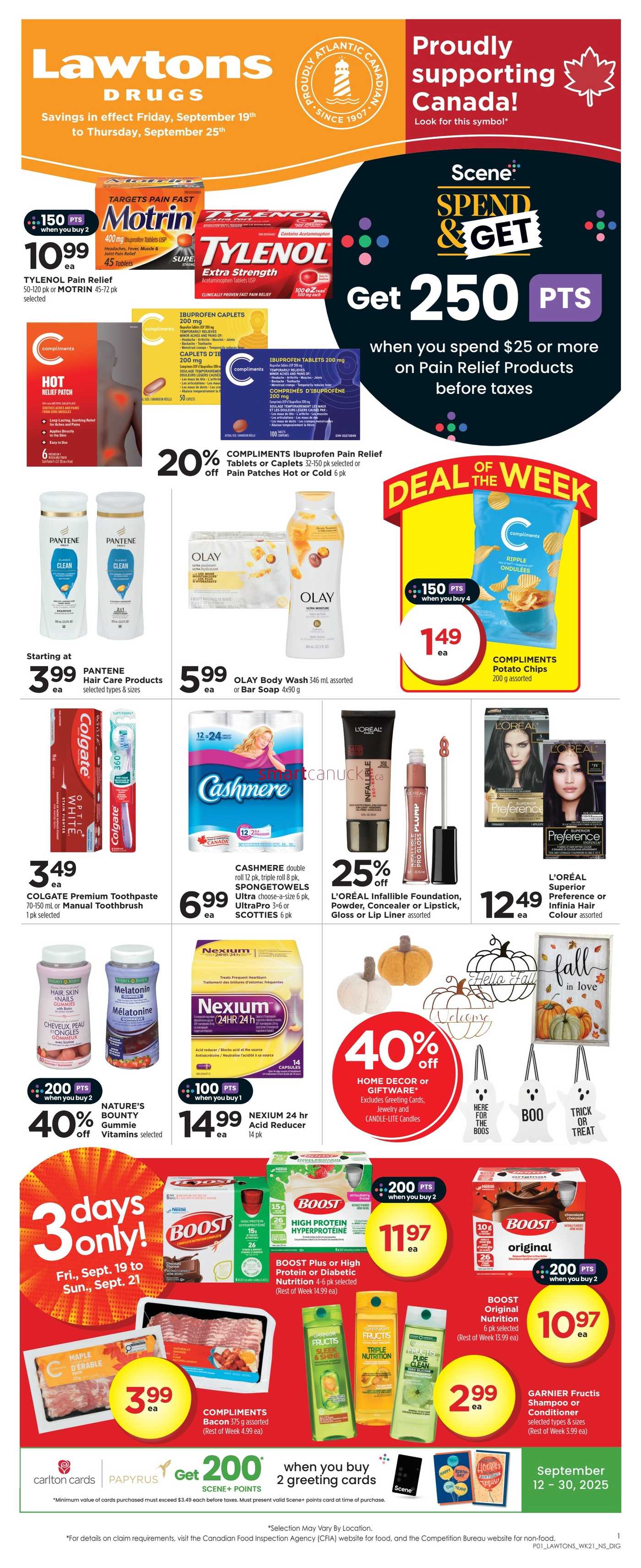 Lawtons Drugs Flyer September 19 to 25