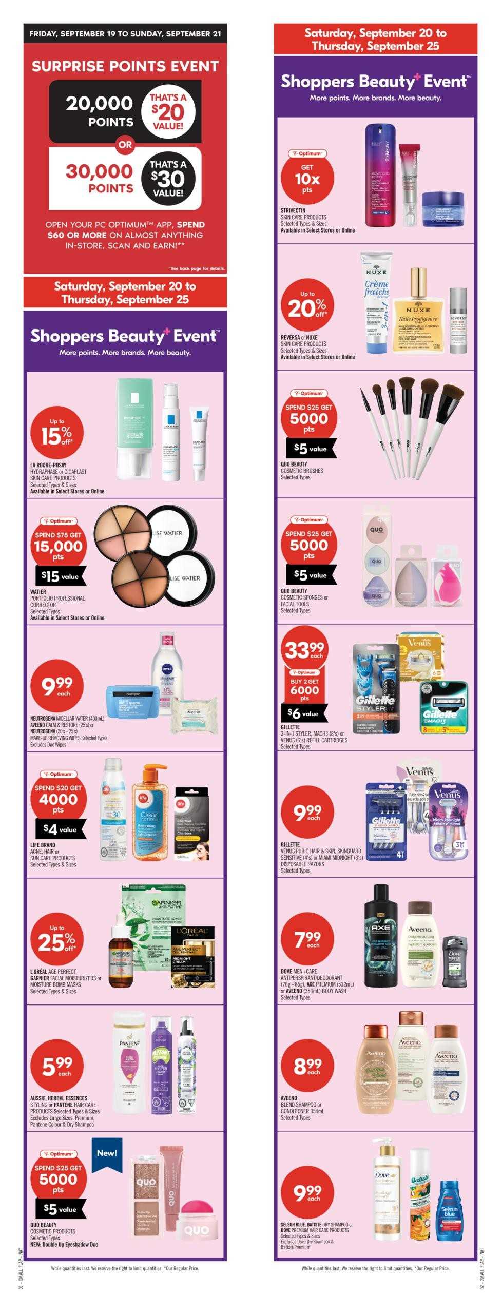 Shoppers Drug Mart (ON) Flyer September 20 to 25
