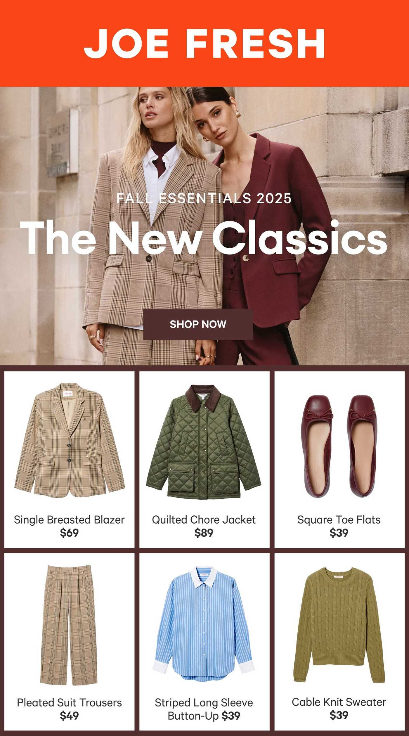 Joe Fresh Flyer September 18 to 24