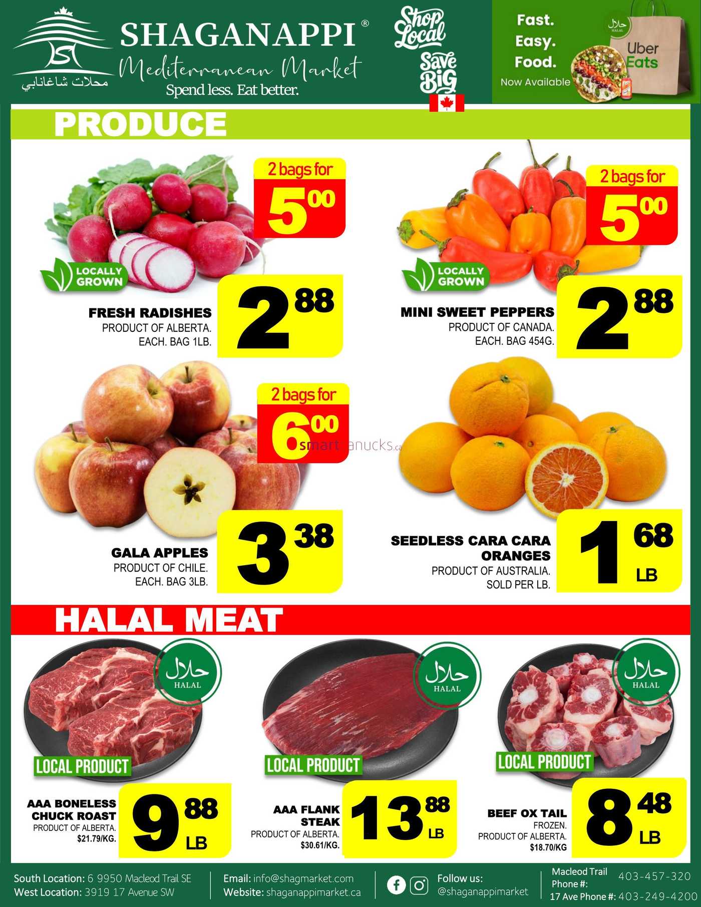 Shaganappi Mediterranean Market Flyer September 18 to 24