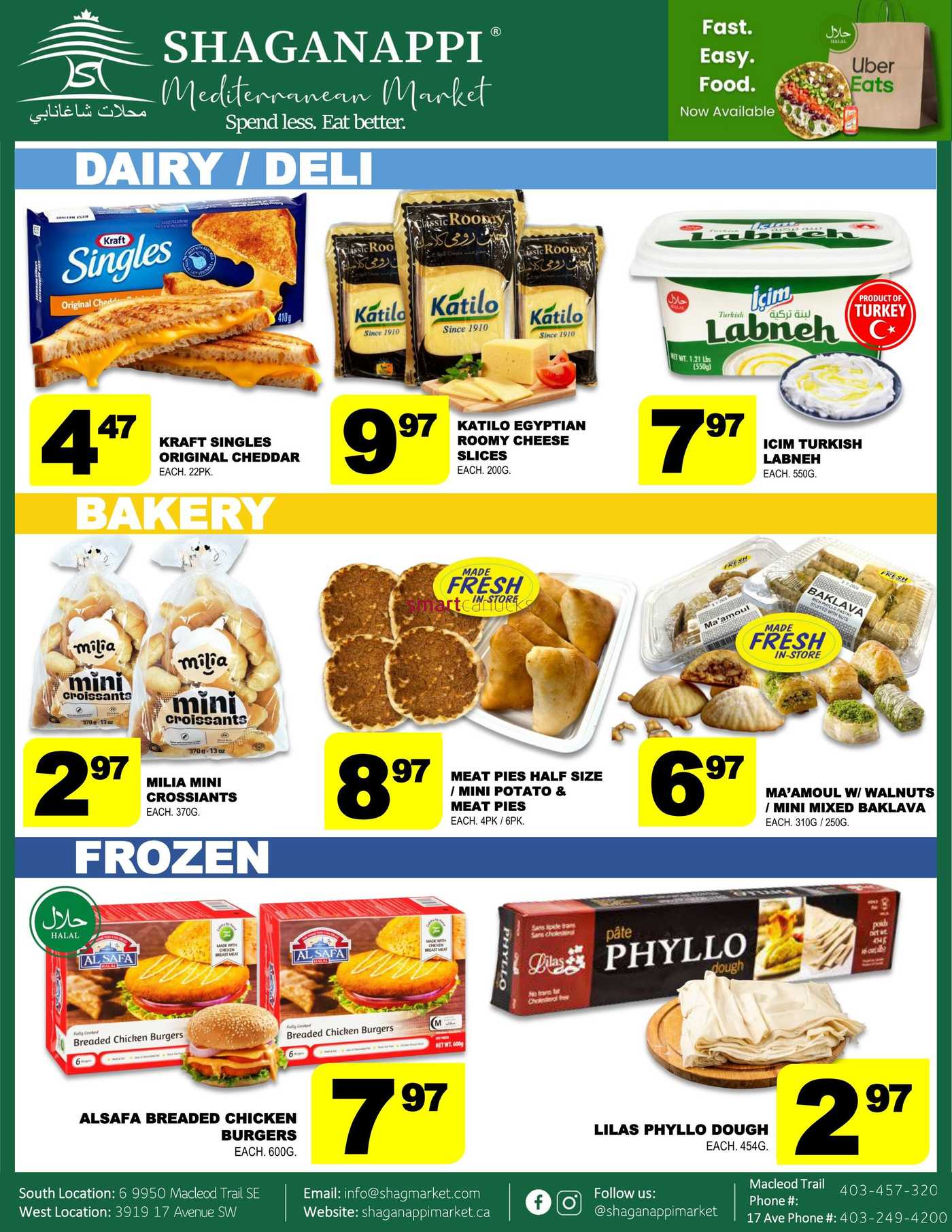 Shaganappi Mediterranean Market Flyer September 18 to 24
