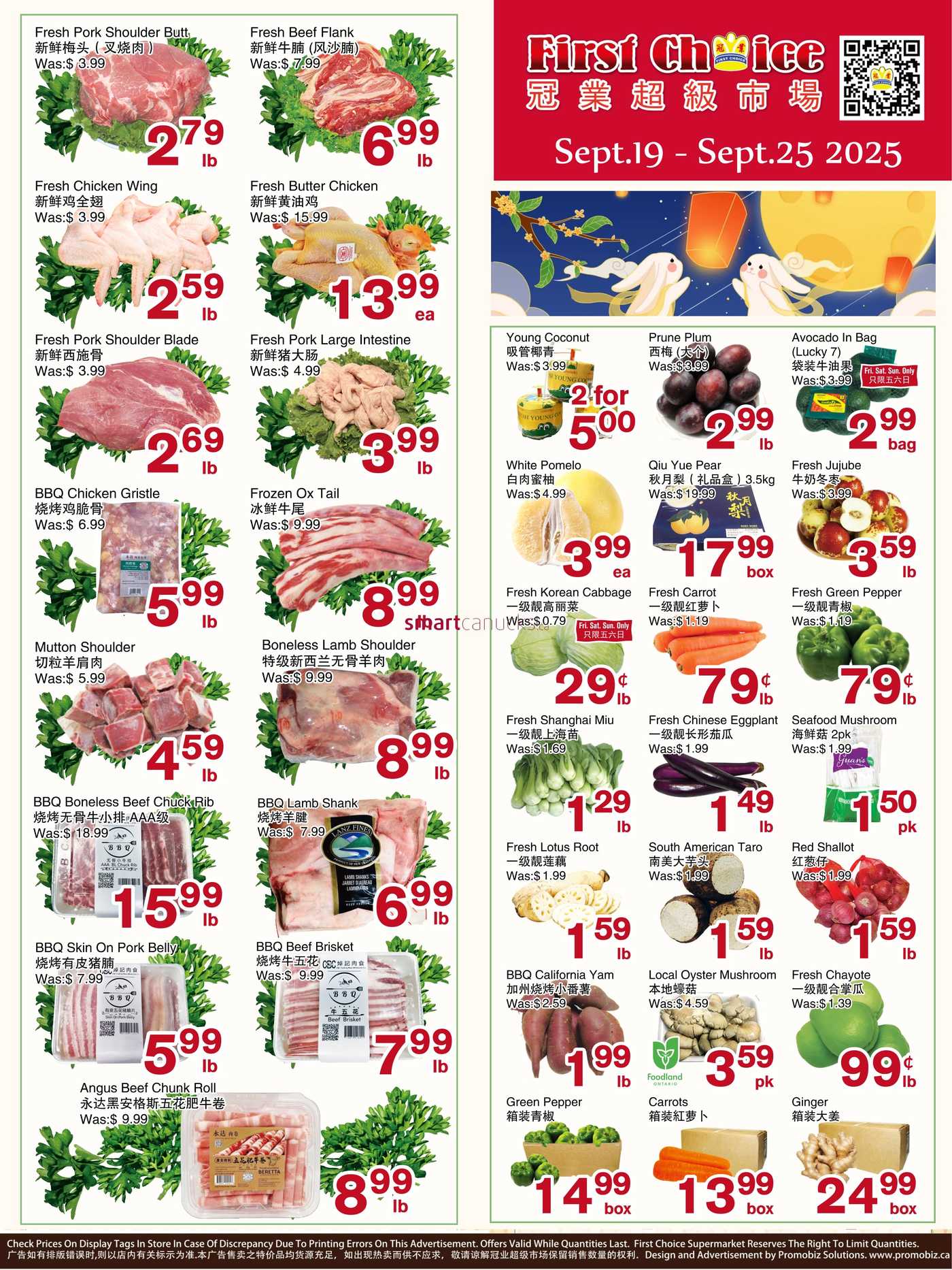 First Choice Supermarket Flyer September 19 to 25