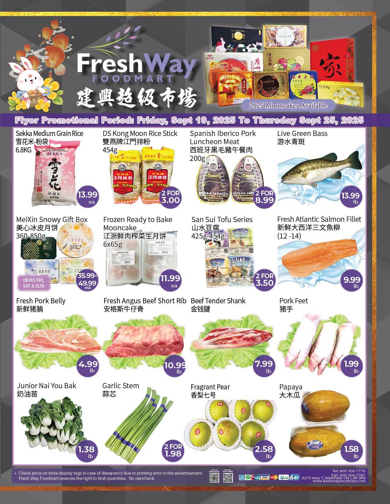 FreshWay Foodmart Flyer September 19 to 25
