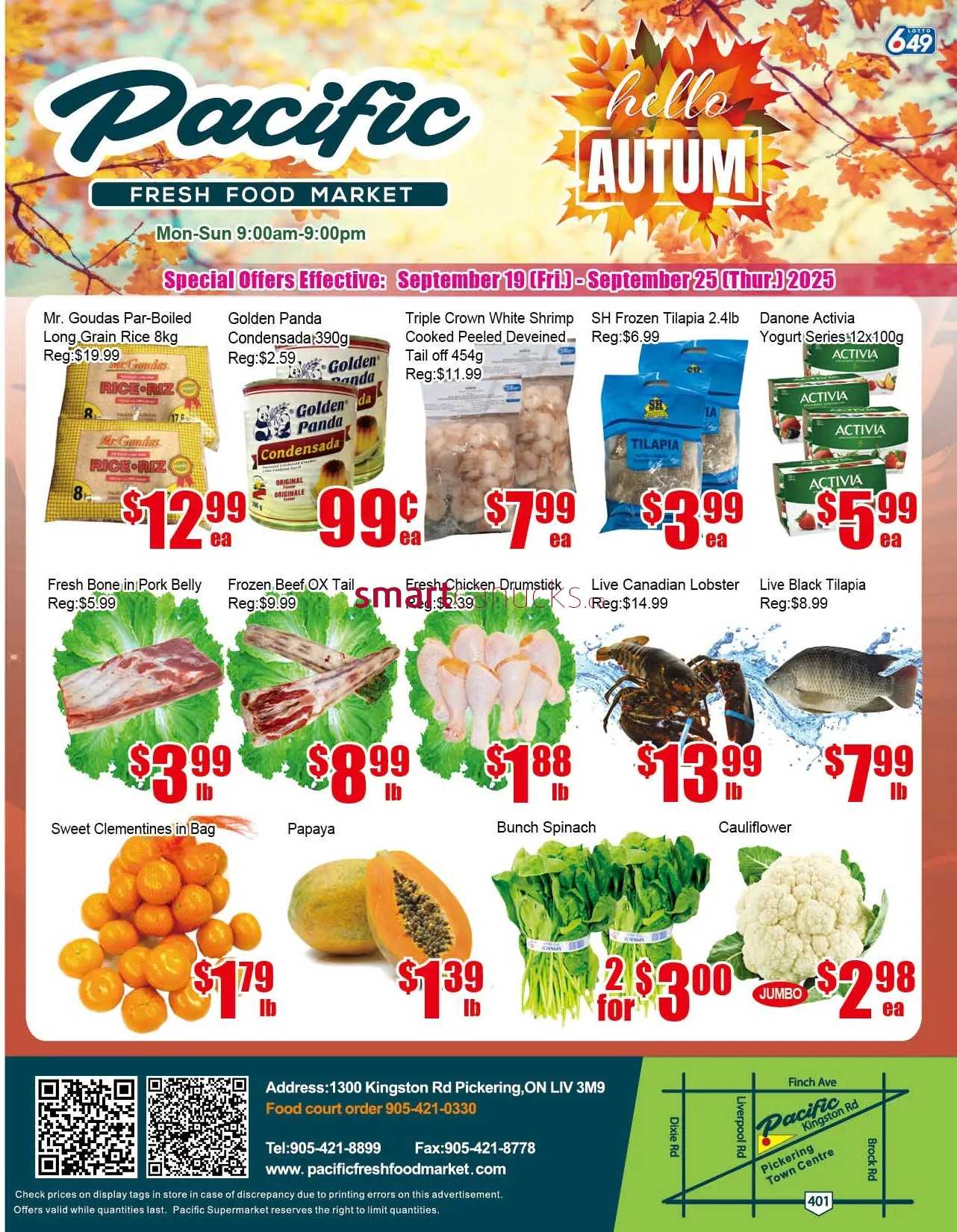 Pacific Fresh Food Market (Pickering) Flyer September 19 to 25