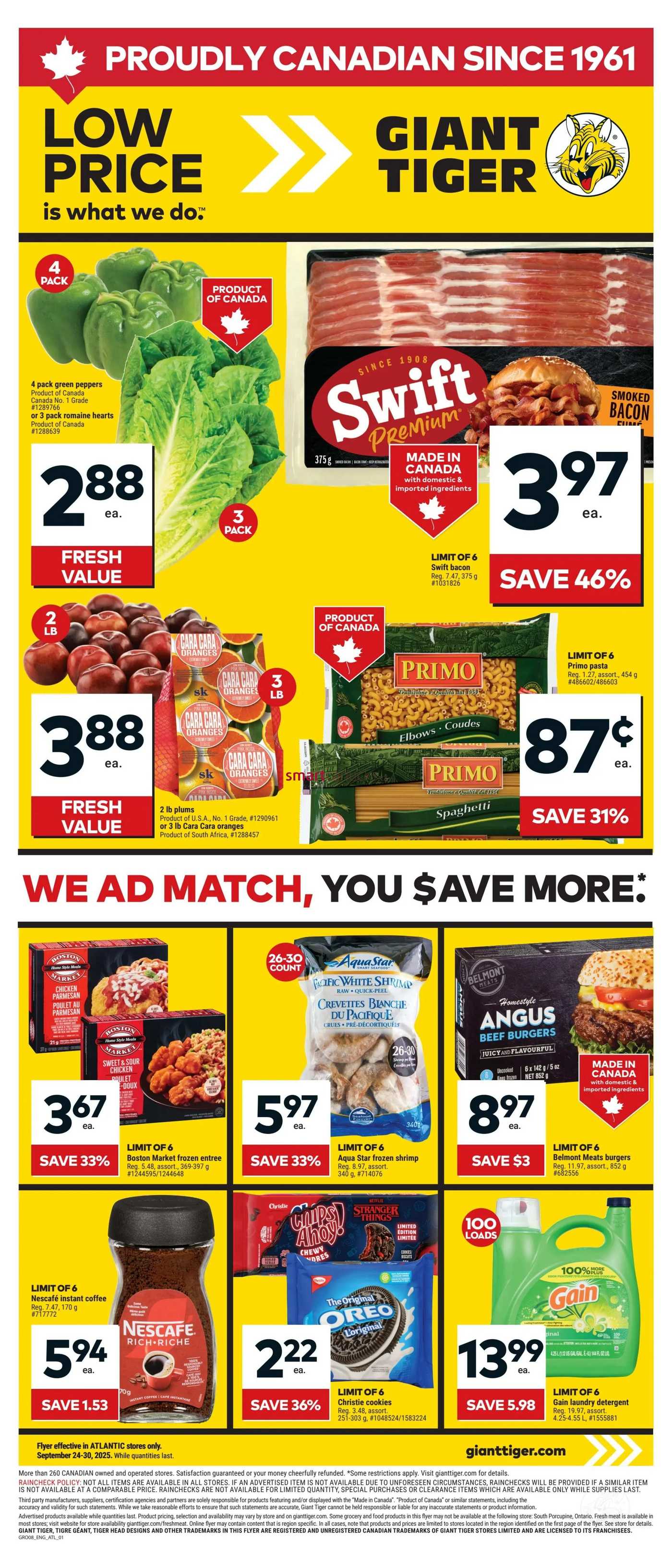 Giant Tiger (Atlantic) Flyer September 24 to 30