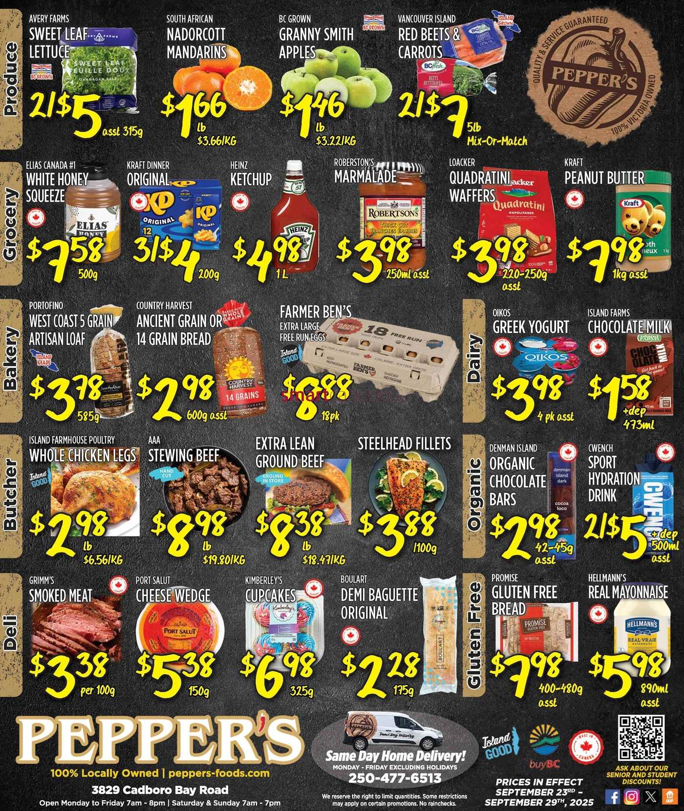 Pepper's Foods Flyer September 23 to 29