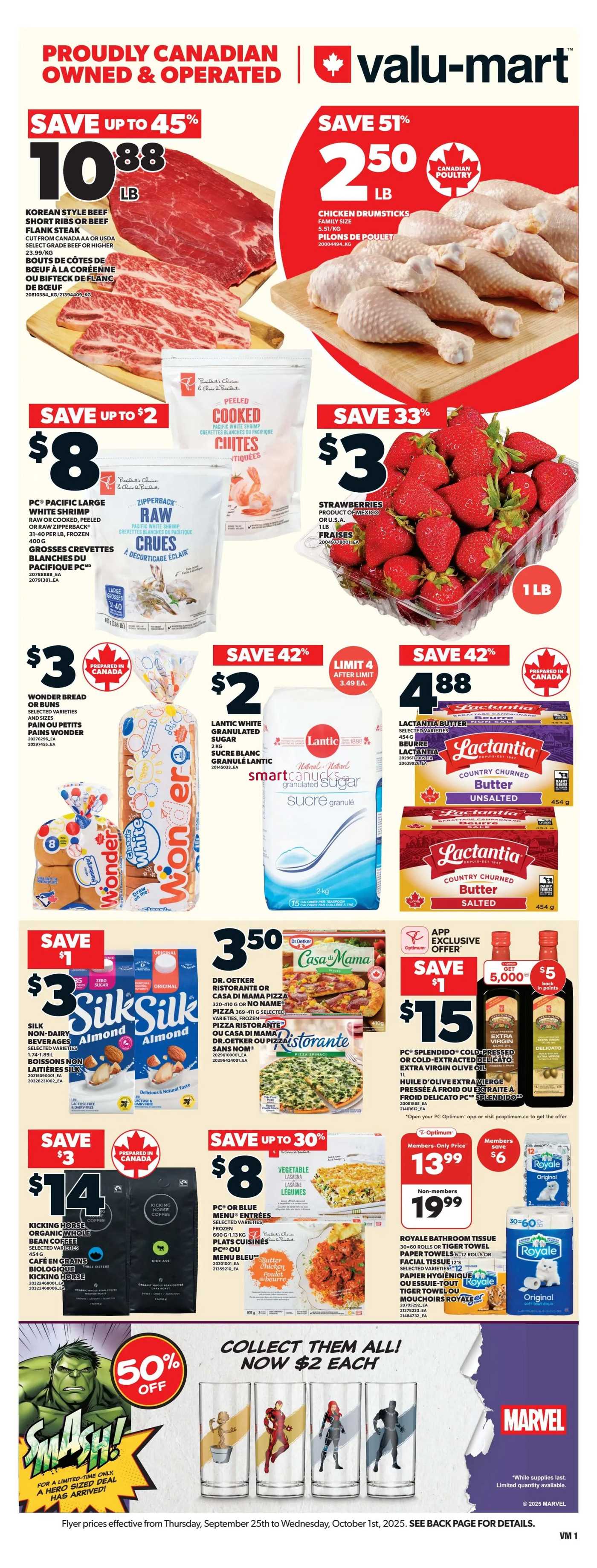 Valu-mart Flyer September 25 to October 1