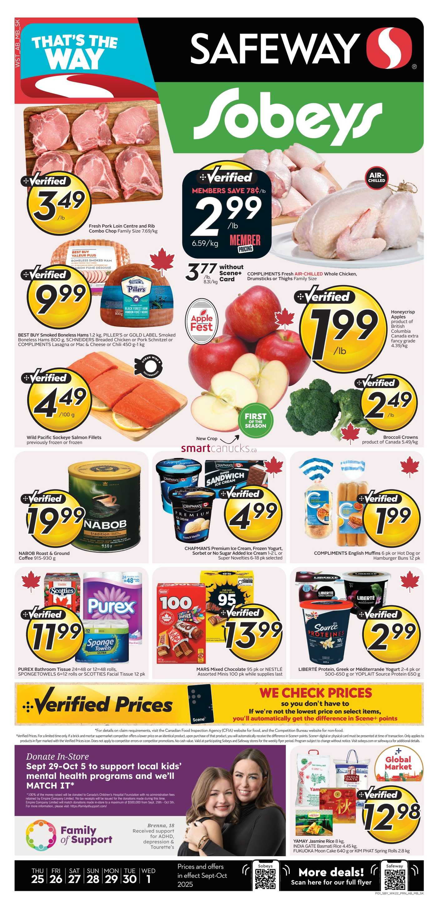 Sobeys/Safeway (AB) Flyer September 25 to October 1