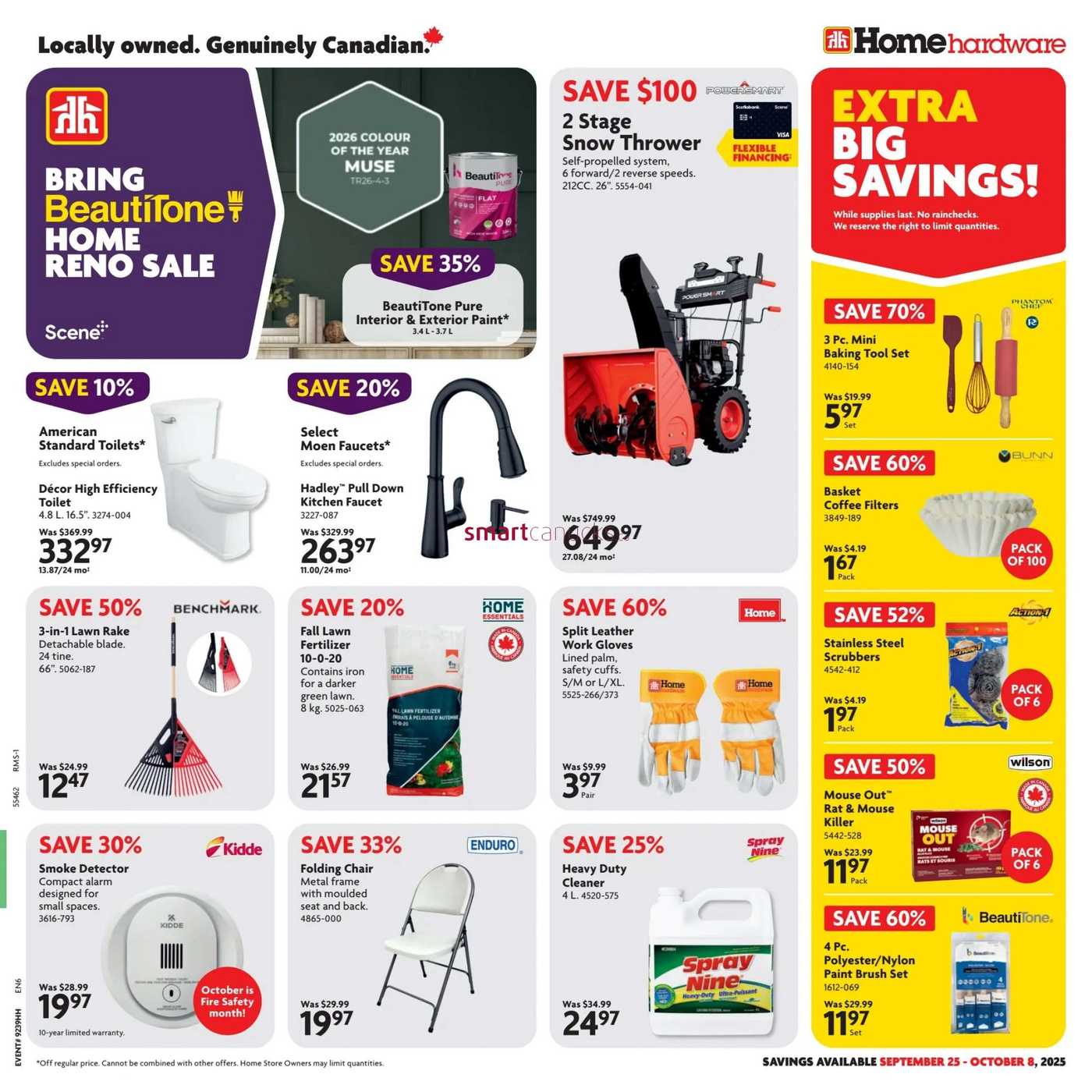 Home Hardware (ON) Flyer September 25 to October 8