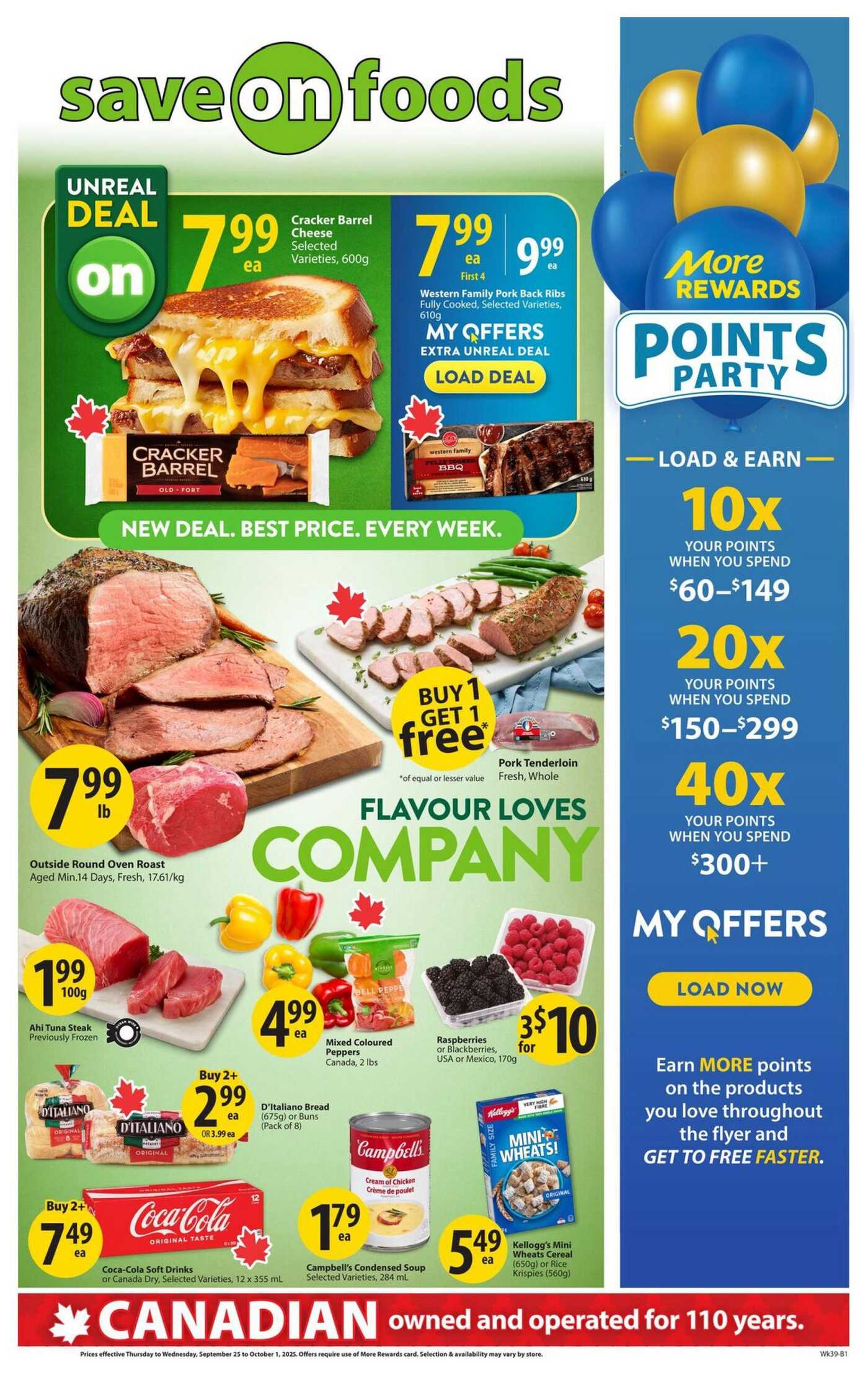 Save On Foods (AB) Flyer September 25 to October 1