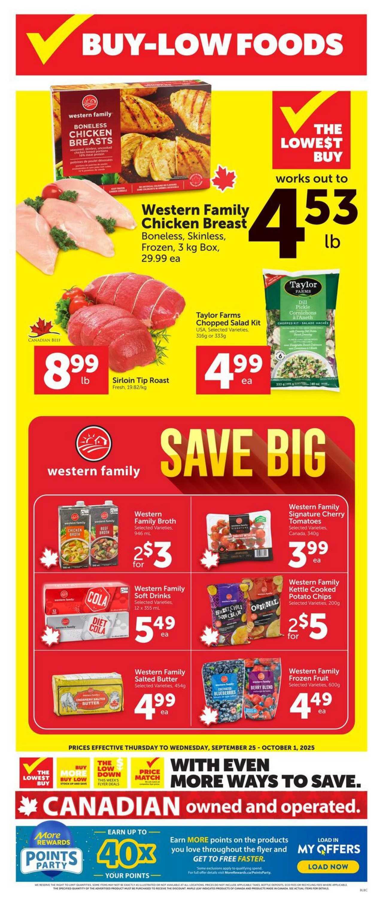 Buy-Low Foods Flyer September 25 to October 1