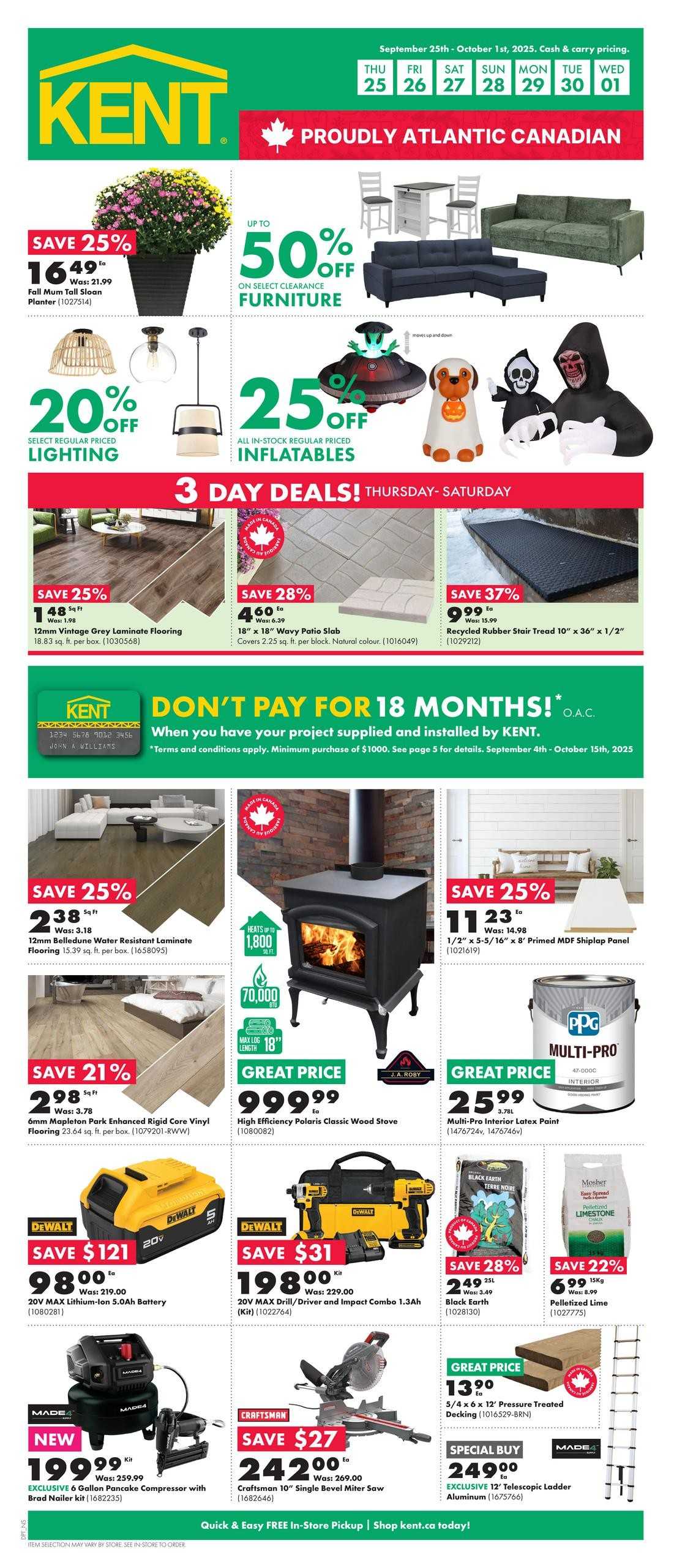 Kent Building Supplies Flyer September 25 to October 1