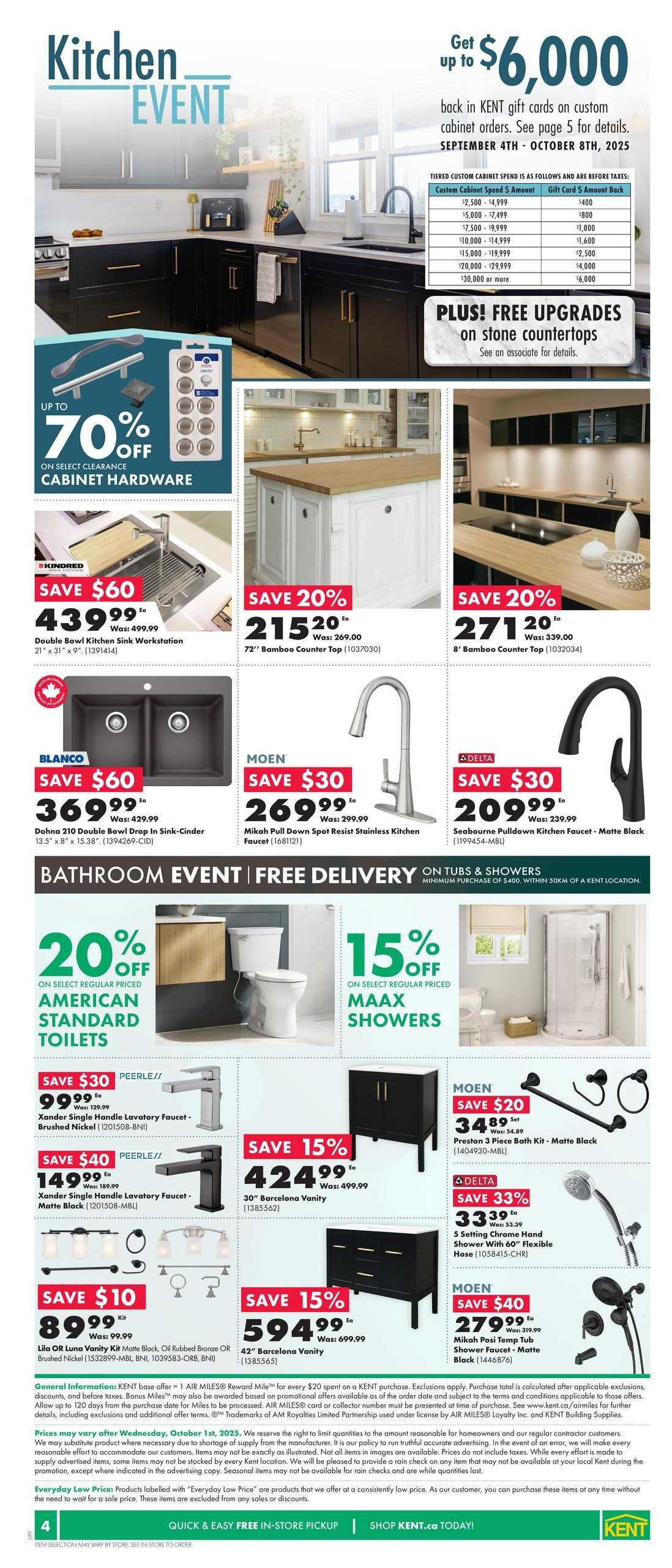 Kent Building Supplies Flyer September 25 to October 1
