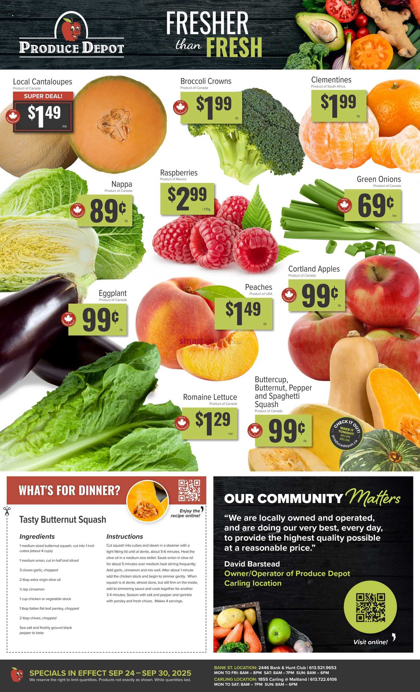 Produce Depot Flyer September 24 to 30