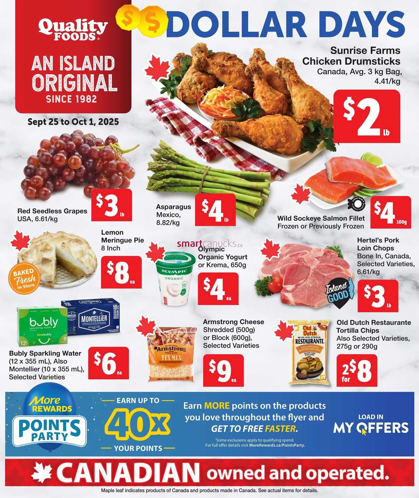 Quality Foods Flyer September 25 to October 1