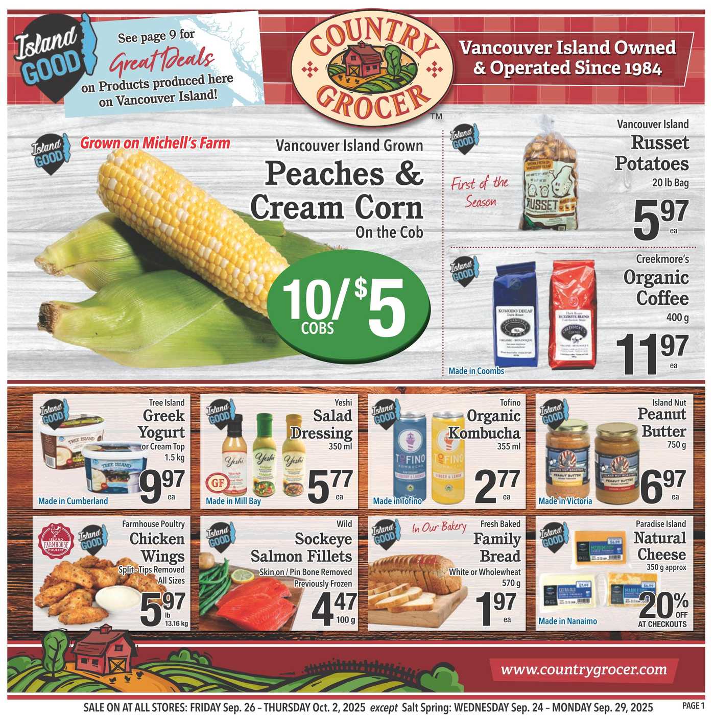 Country Grocer Flyer September 26 to October 2