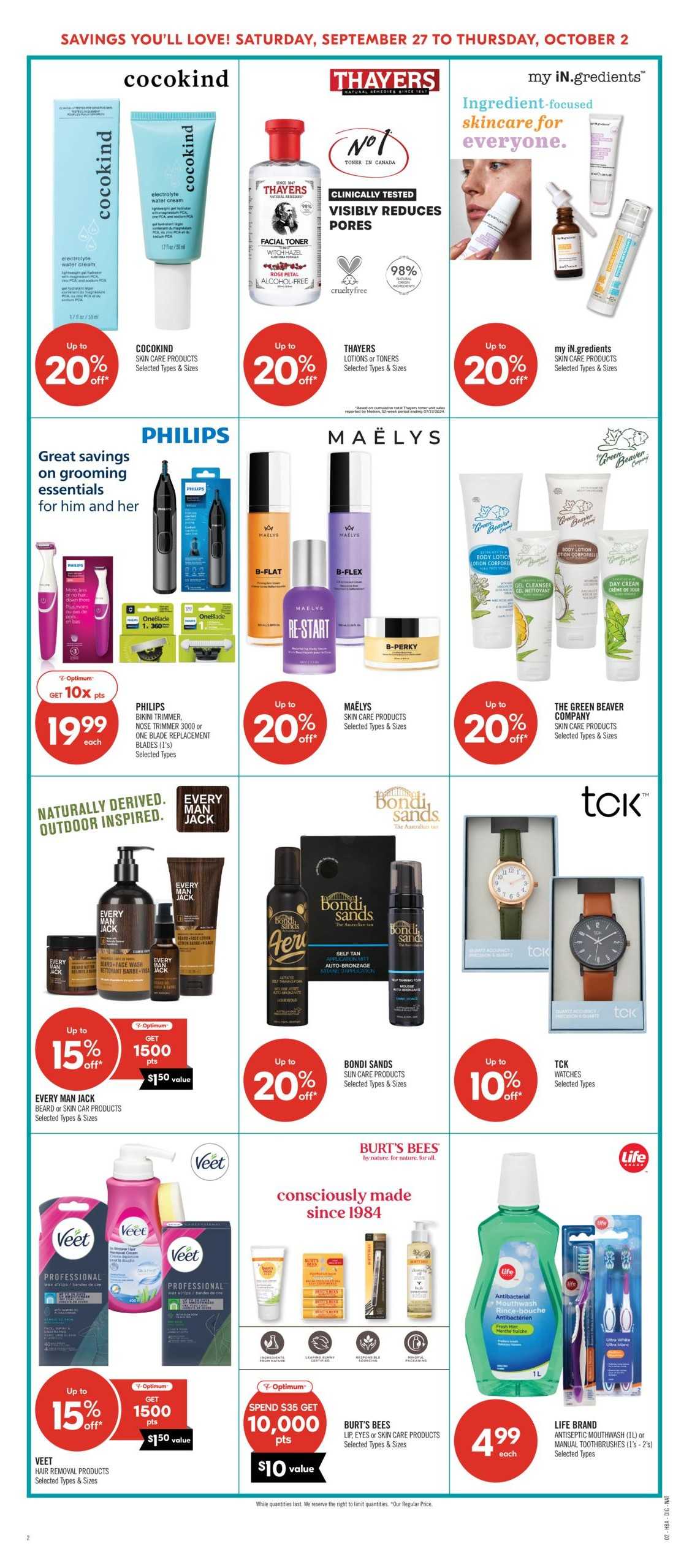 Shoppers Drug Mart (ON) Flyer September 27 to October 2