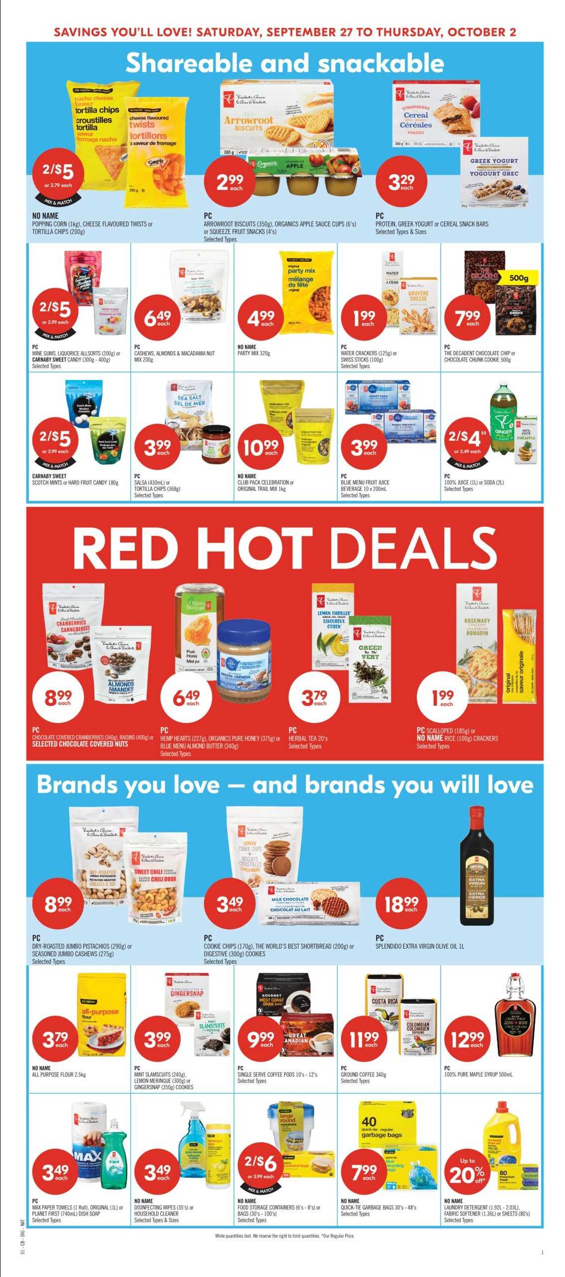 Shoppers Drug Mart (ON) Flyer September 27 to October 2