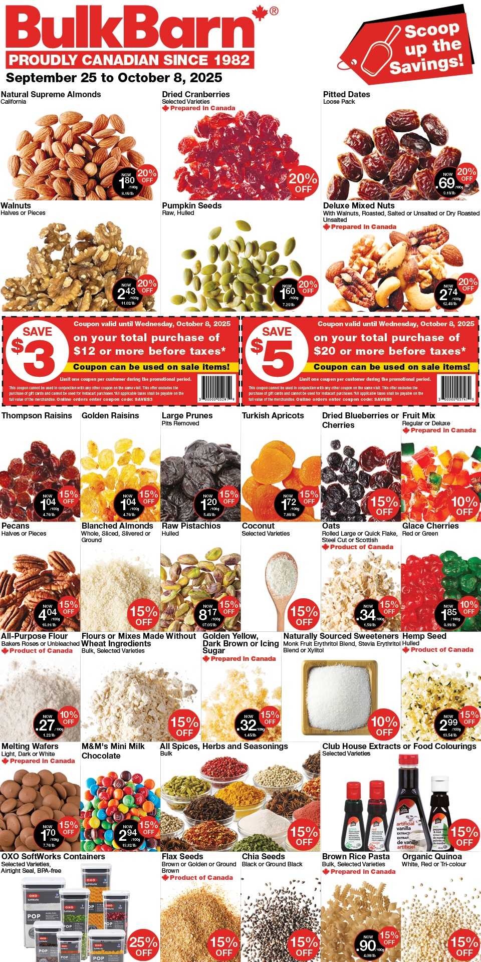 Bulk Barn Flyer September 25 to October 8