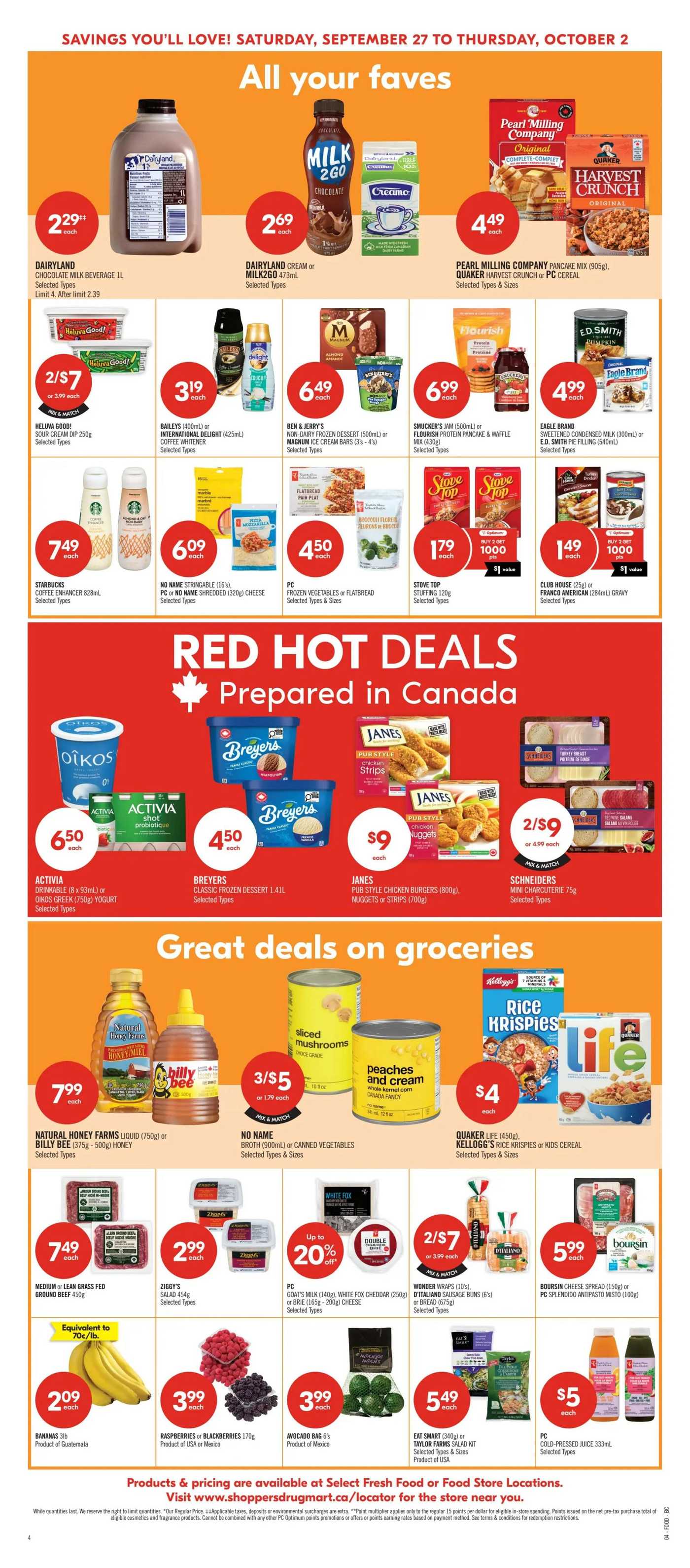 Shoppers Drug Mart (West) Flyer September 27 to October 2