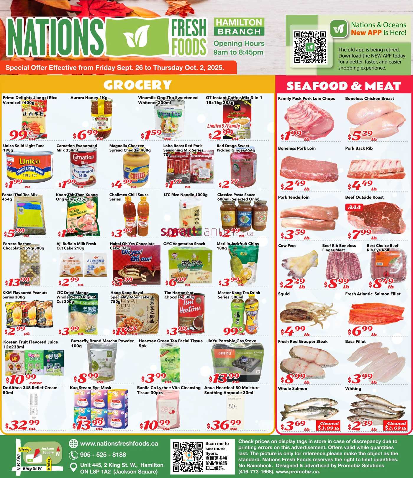 Nations Fresh Foods (Hamilton) Flyer September 26 to October 2