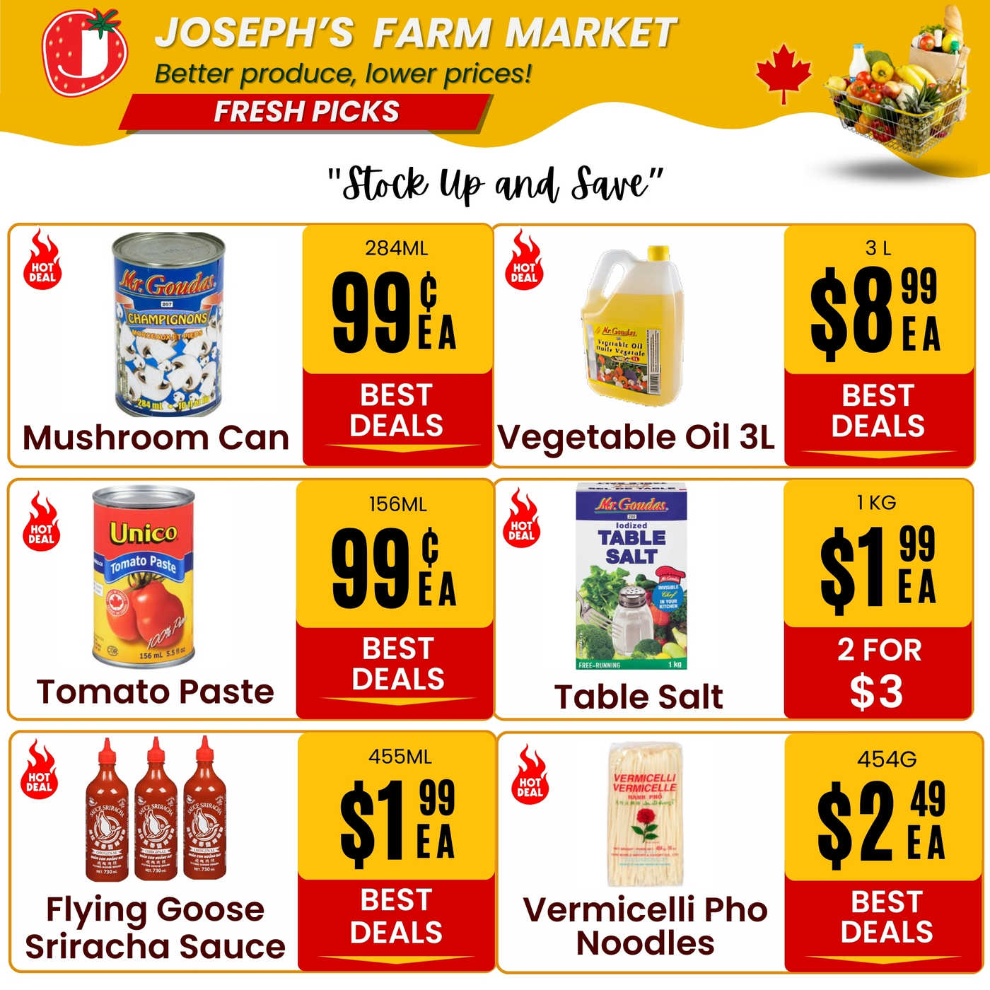 Joseph's Farm Market Flyer September 26 to October 1