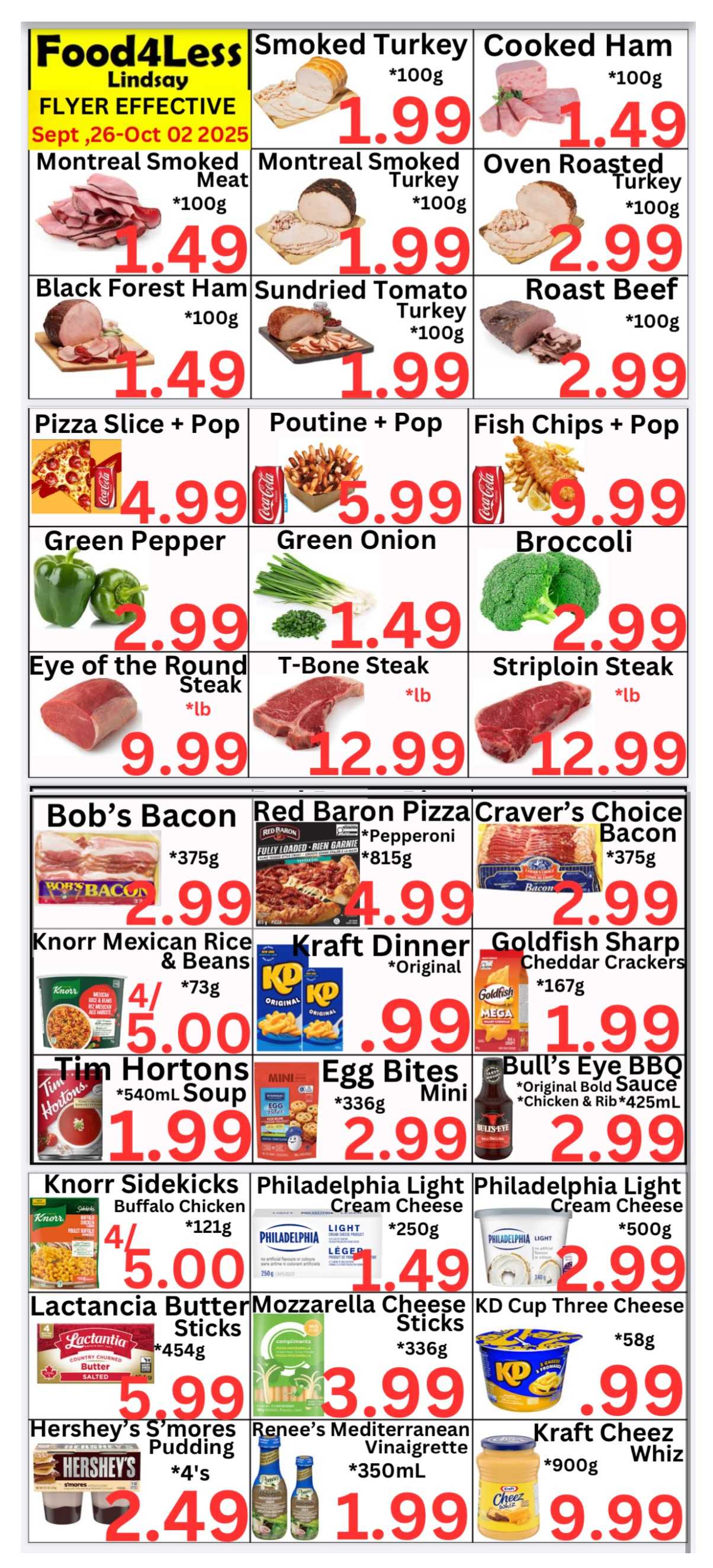 Food 4 Less (Lindsay) Flyer September 26 to October 2