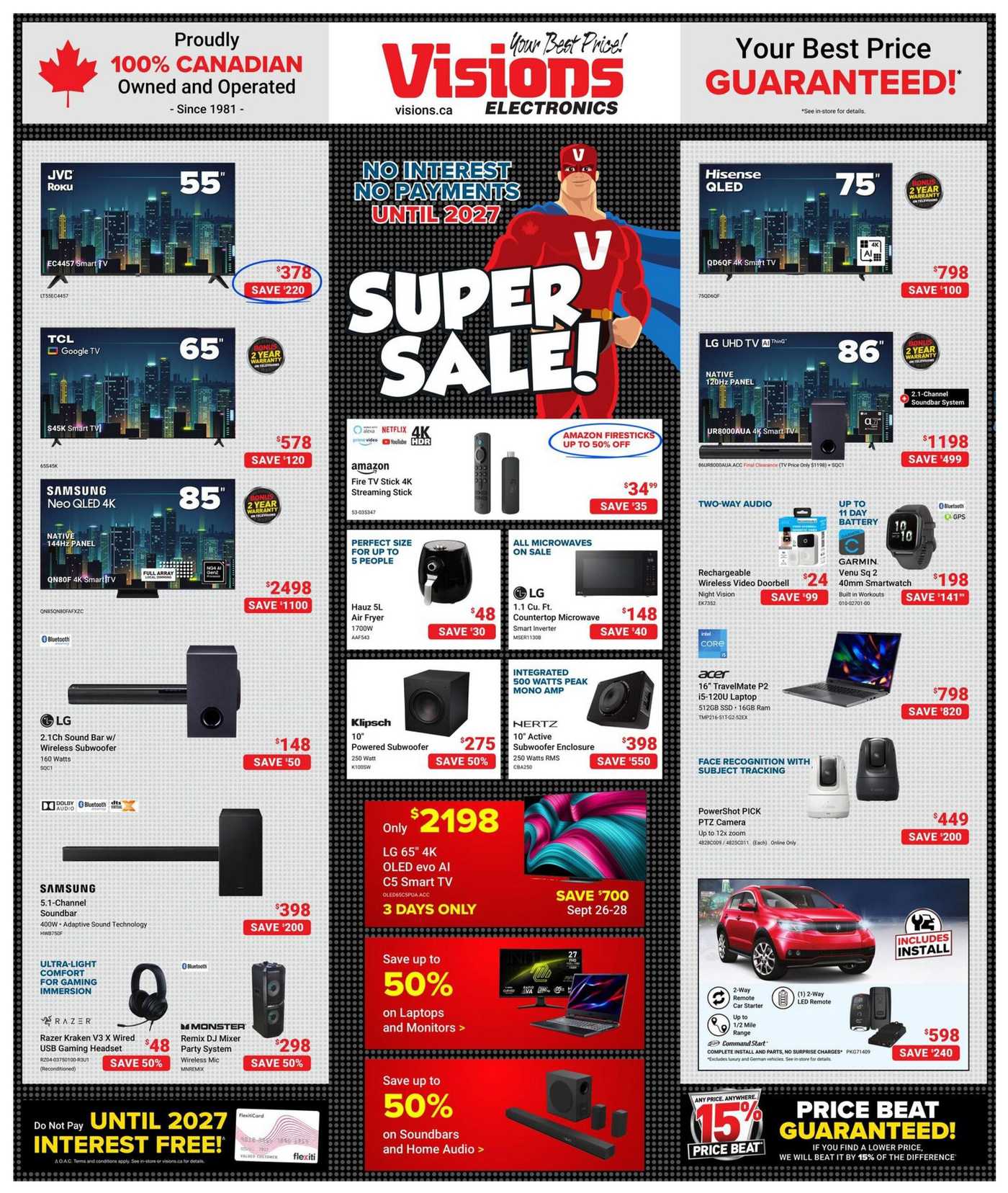 Visions Electronics Canada Flyers