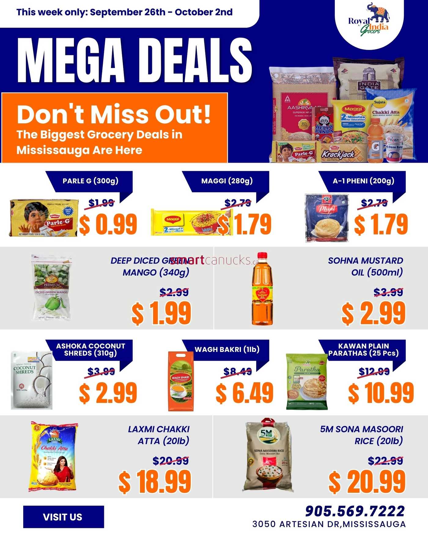 Royal India Grocers Flyer September 26 to October 2
