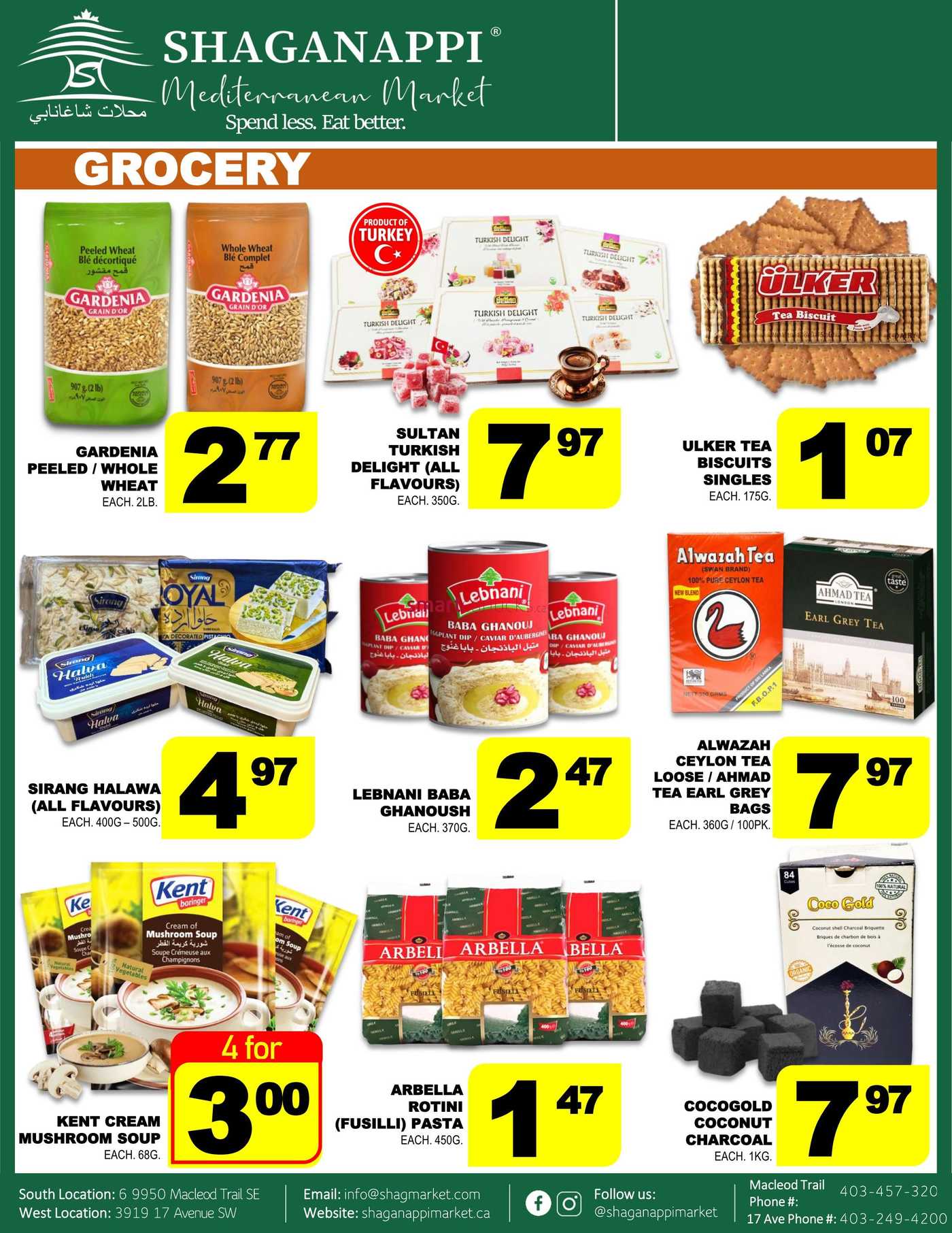 Shaganappi Mediterranean Market Flyer September 25 to October 1