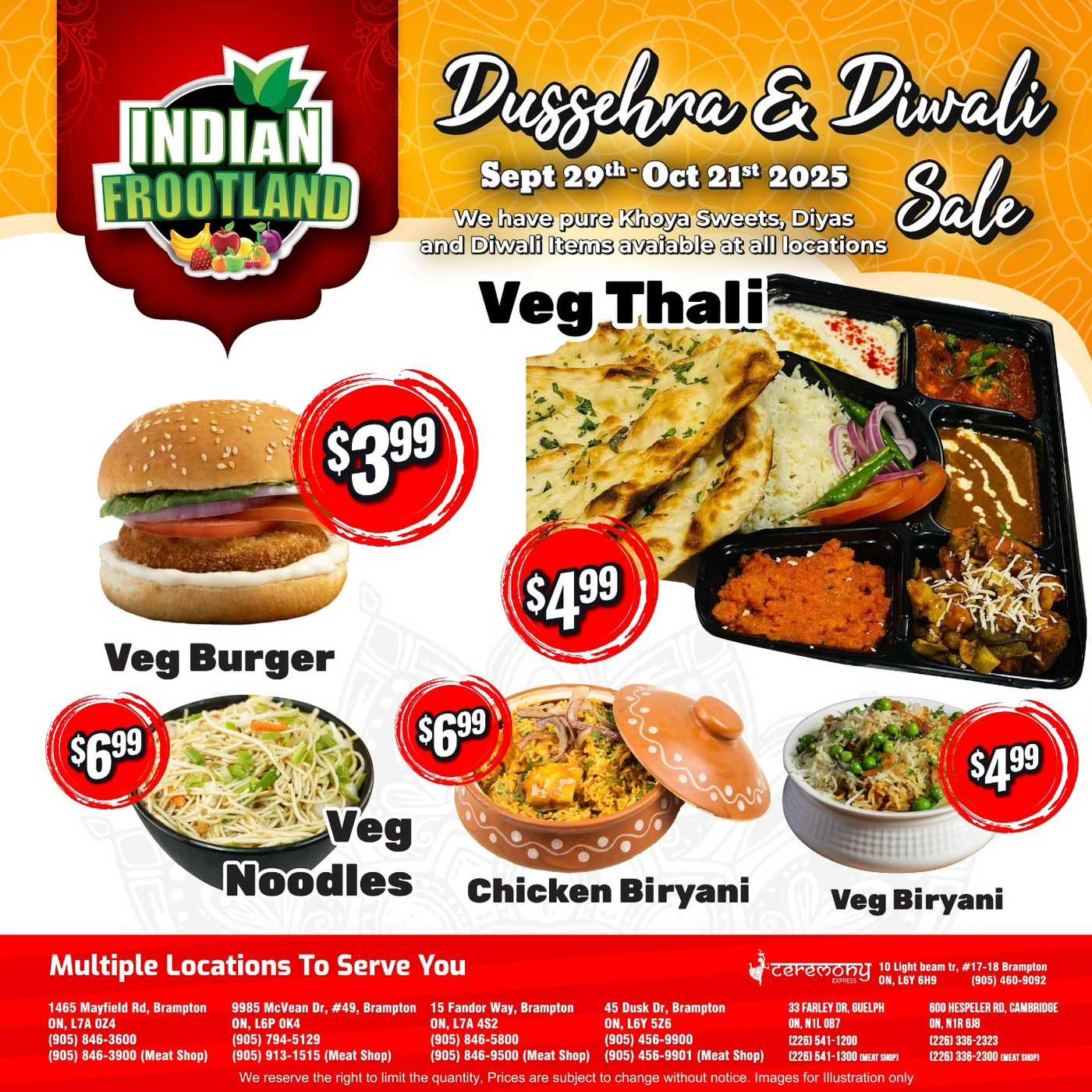 Indian Frootland Flyer September 29 to October 21