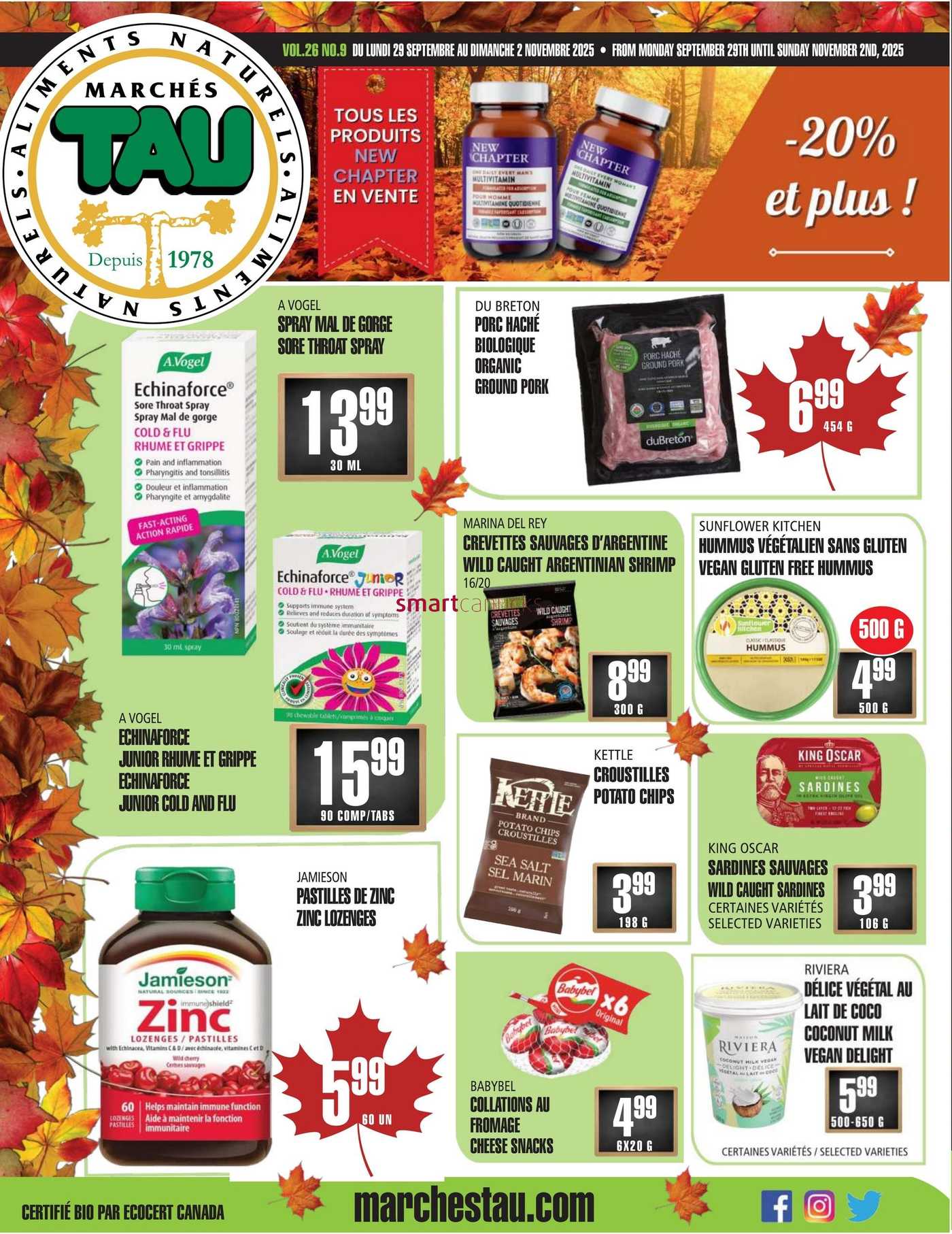 Marches Tau Flyer September 29 to November 2