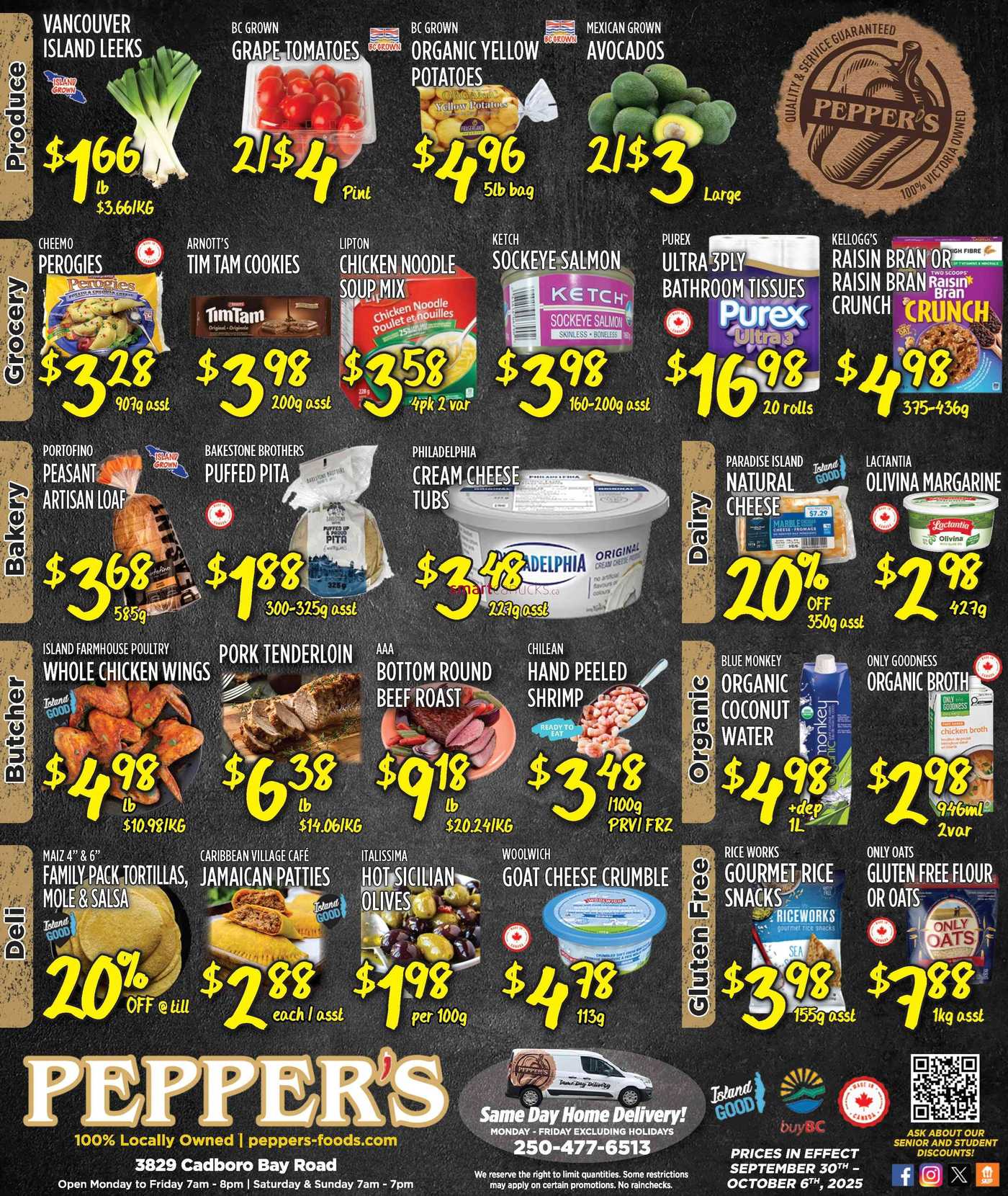 Pepper's Foods Flyer September 30 to October 6