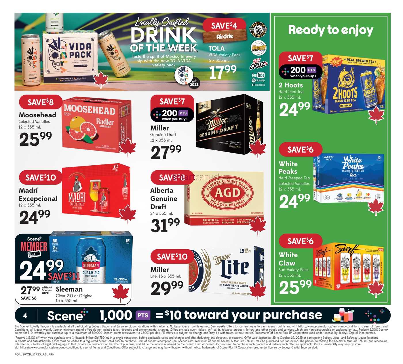 Sobeys/Safeway (AB) SWCB Flyer October 2 to 8
