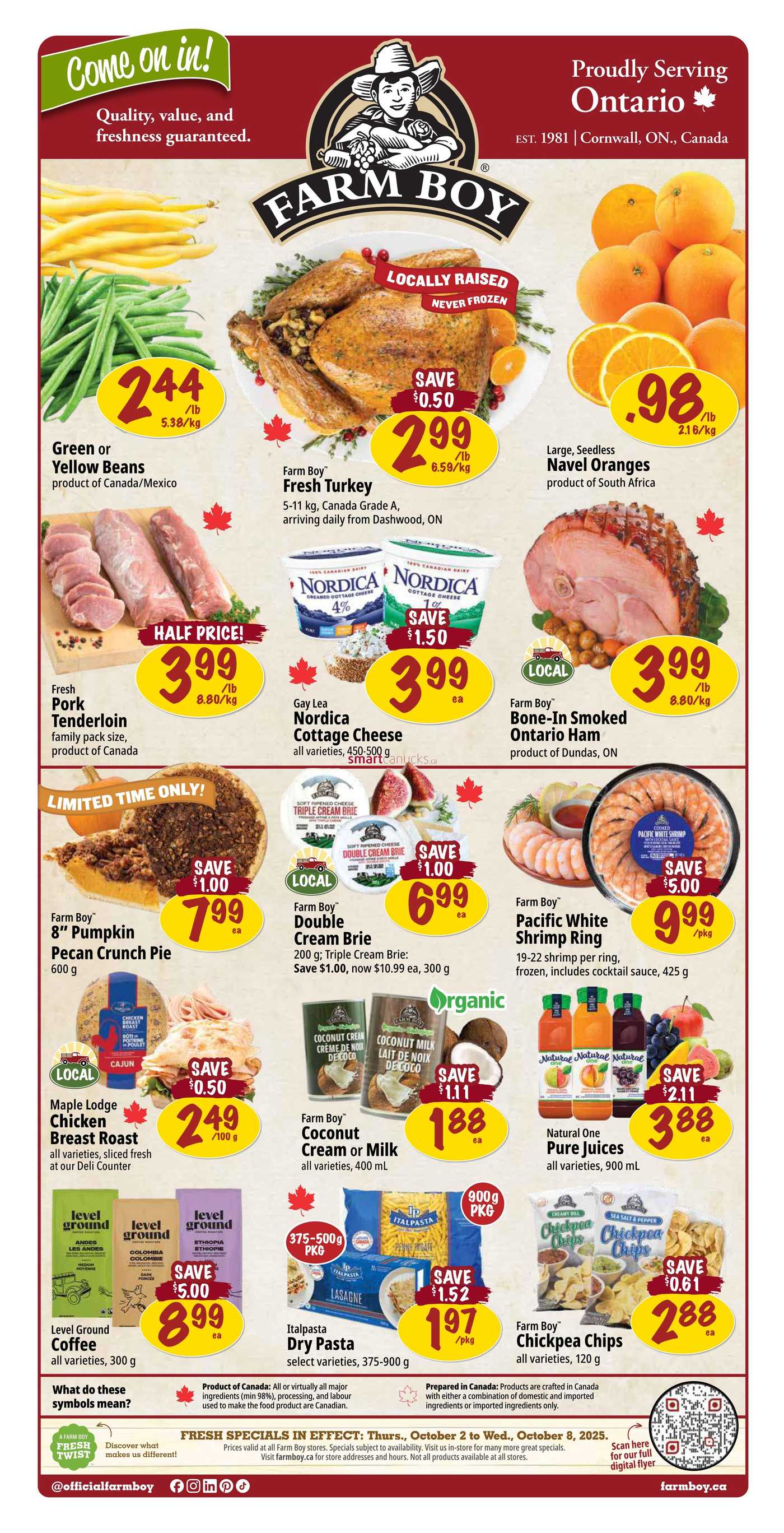 Farm Boy Flyer October 2 to 8