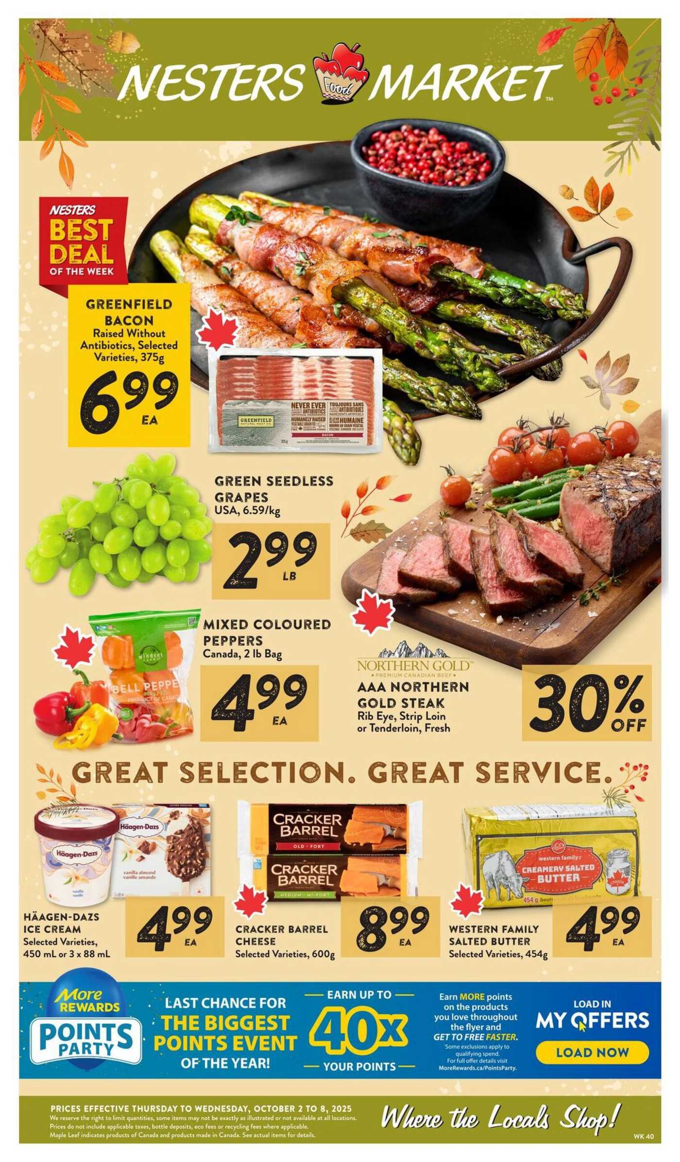 Nesters Market Flyer October 2 to 8