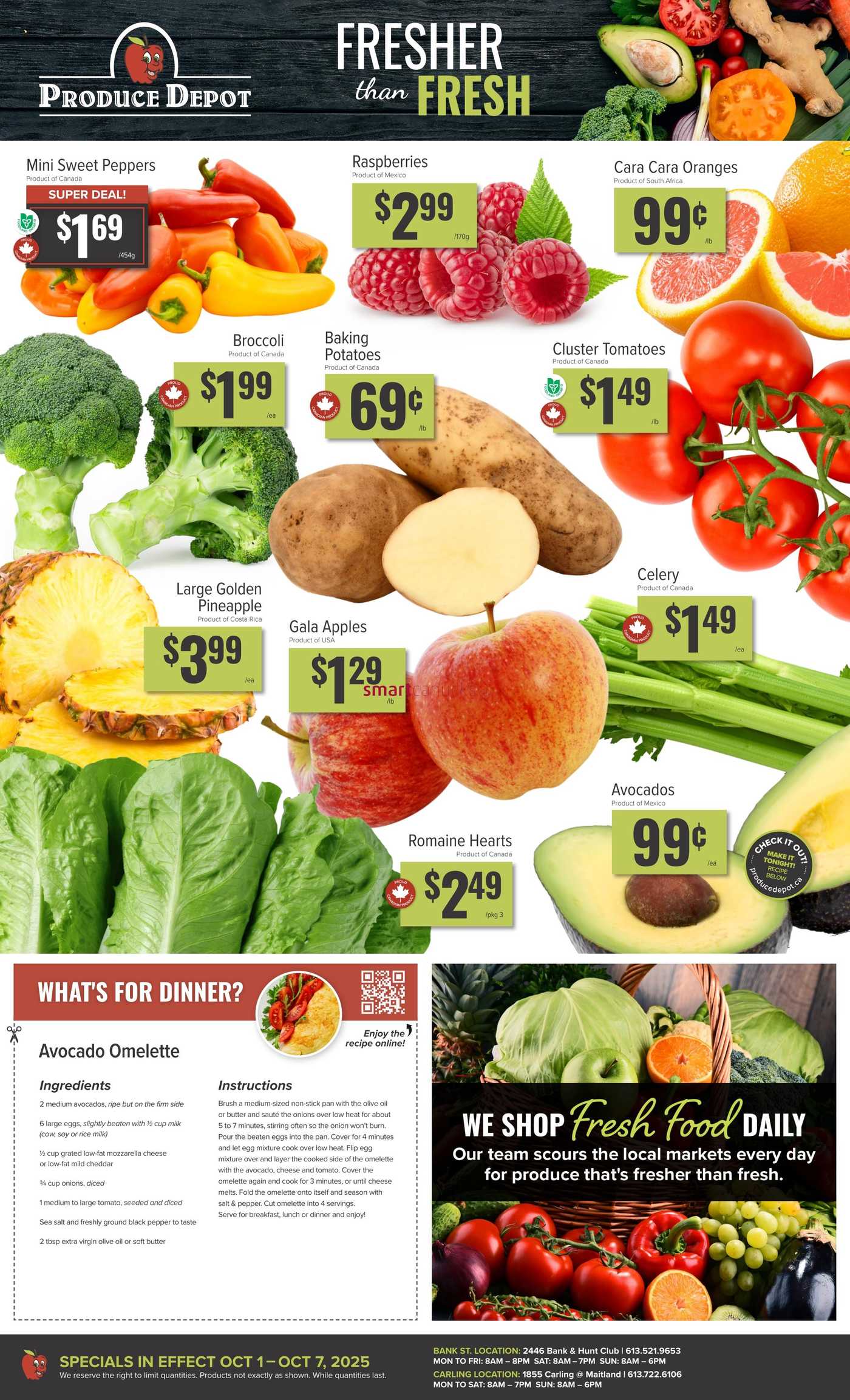 Produce Depot Flyer October 1 to 7