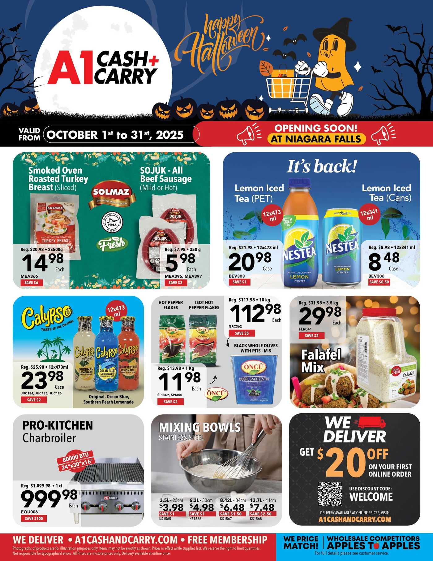 A-1 Cash and Carry Flyer October 1 to 31