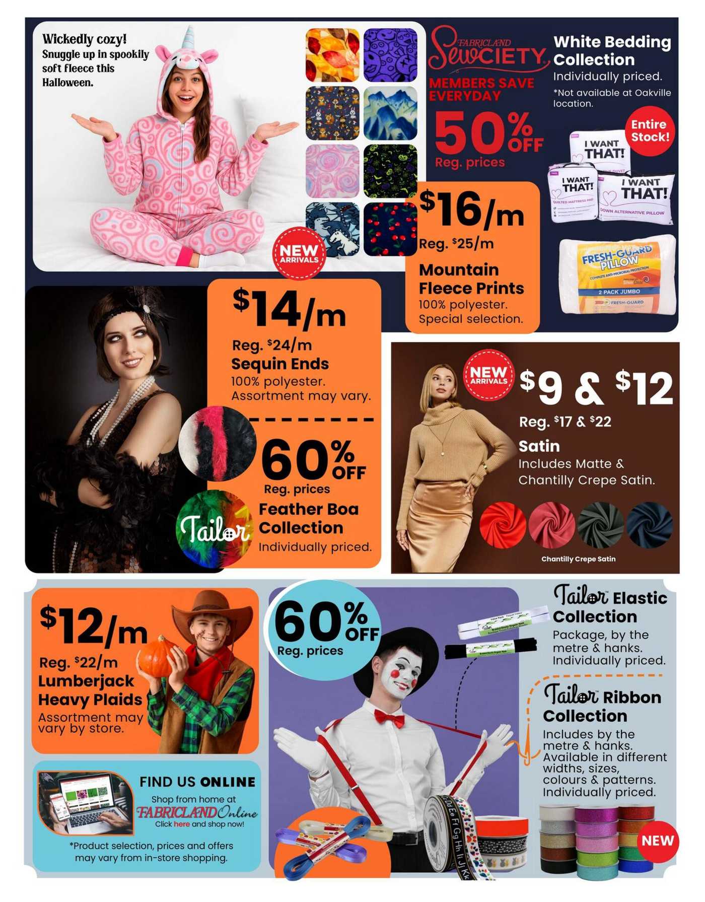 Fabricland (ON) Flyer October 1 to 31