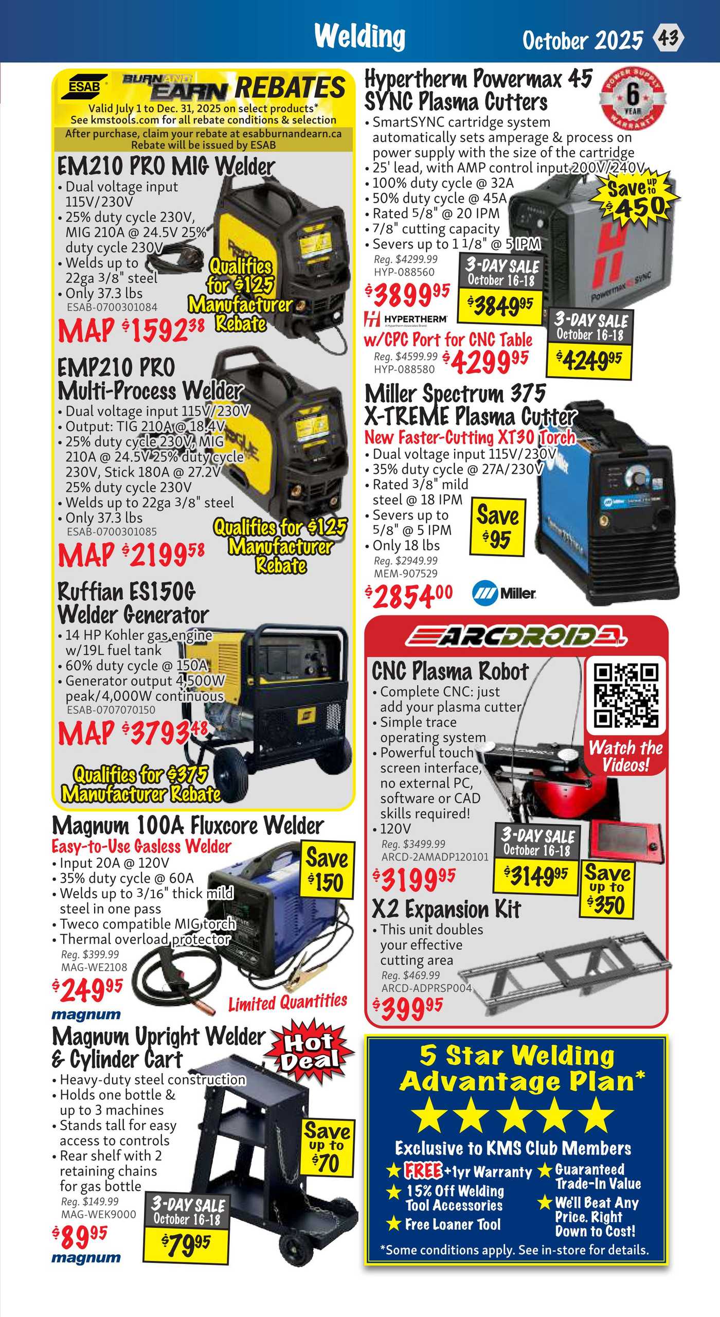 KMS Tools and Equipment Flyer October 1 to 31