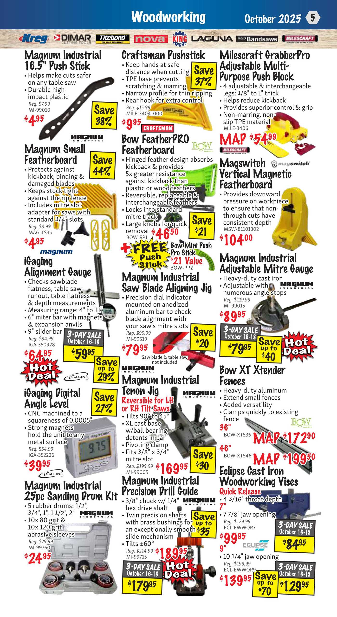 KMS Tools and Equipment Flyer October 1 to 31